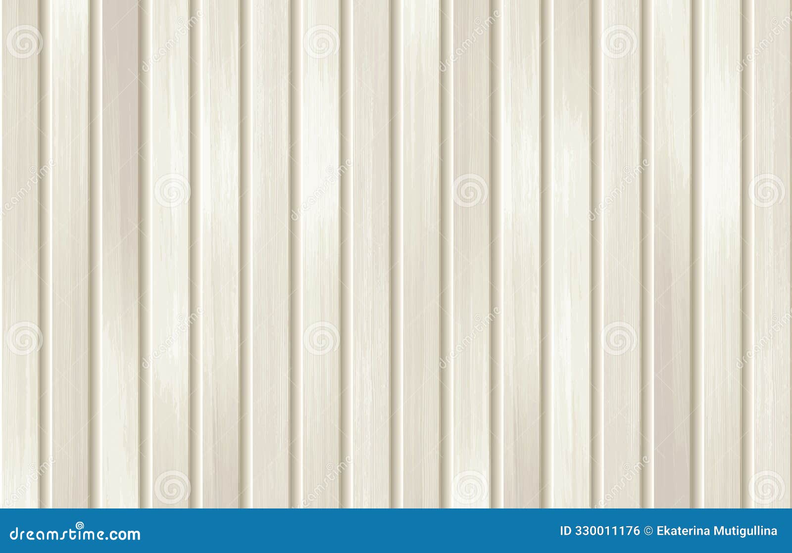 Vector Vertical White Wooden Panel Background. Realistic Light Wood ...
