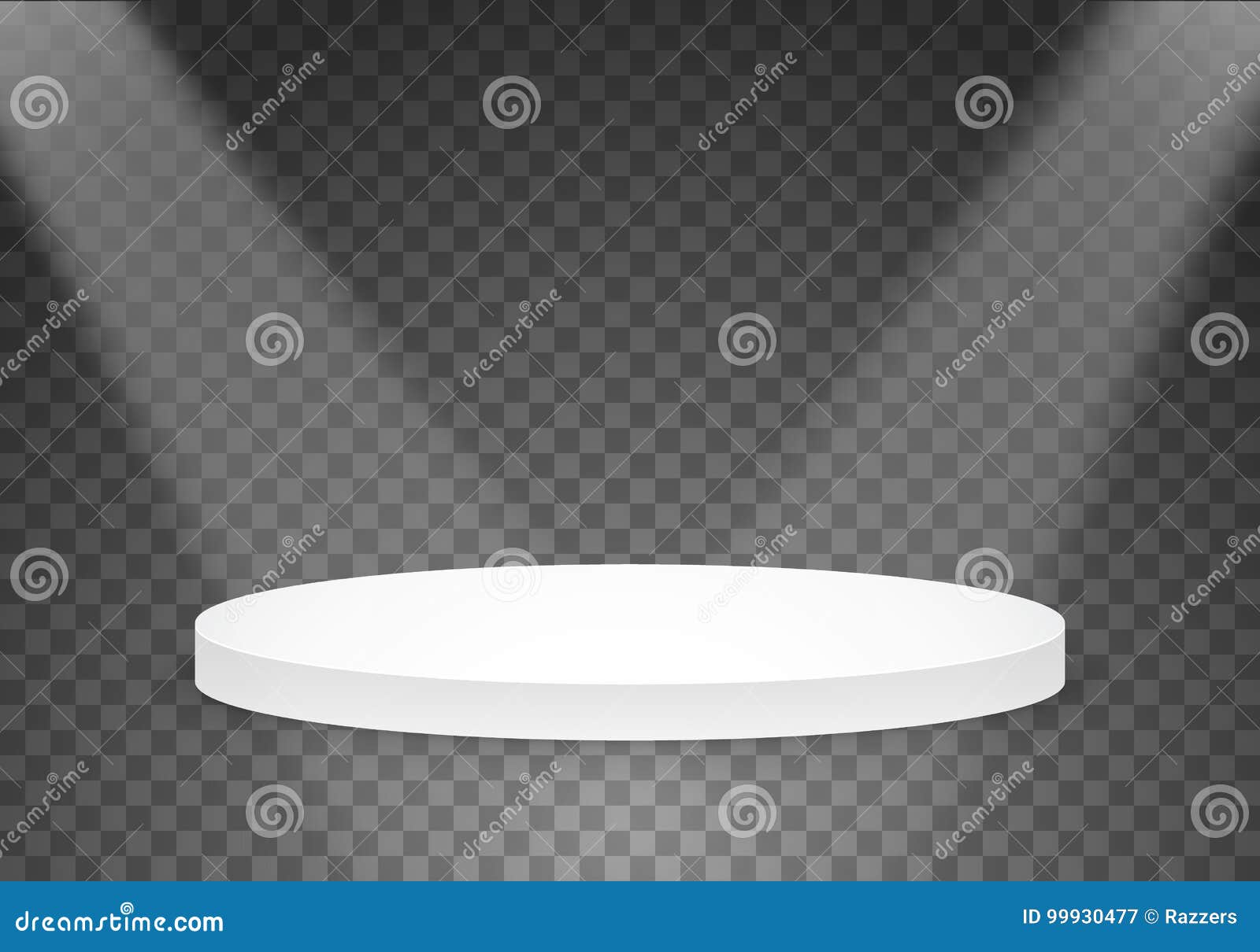 Vector Victory Platform Template. 3D Realistic Vector Winner Stage ...