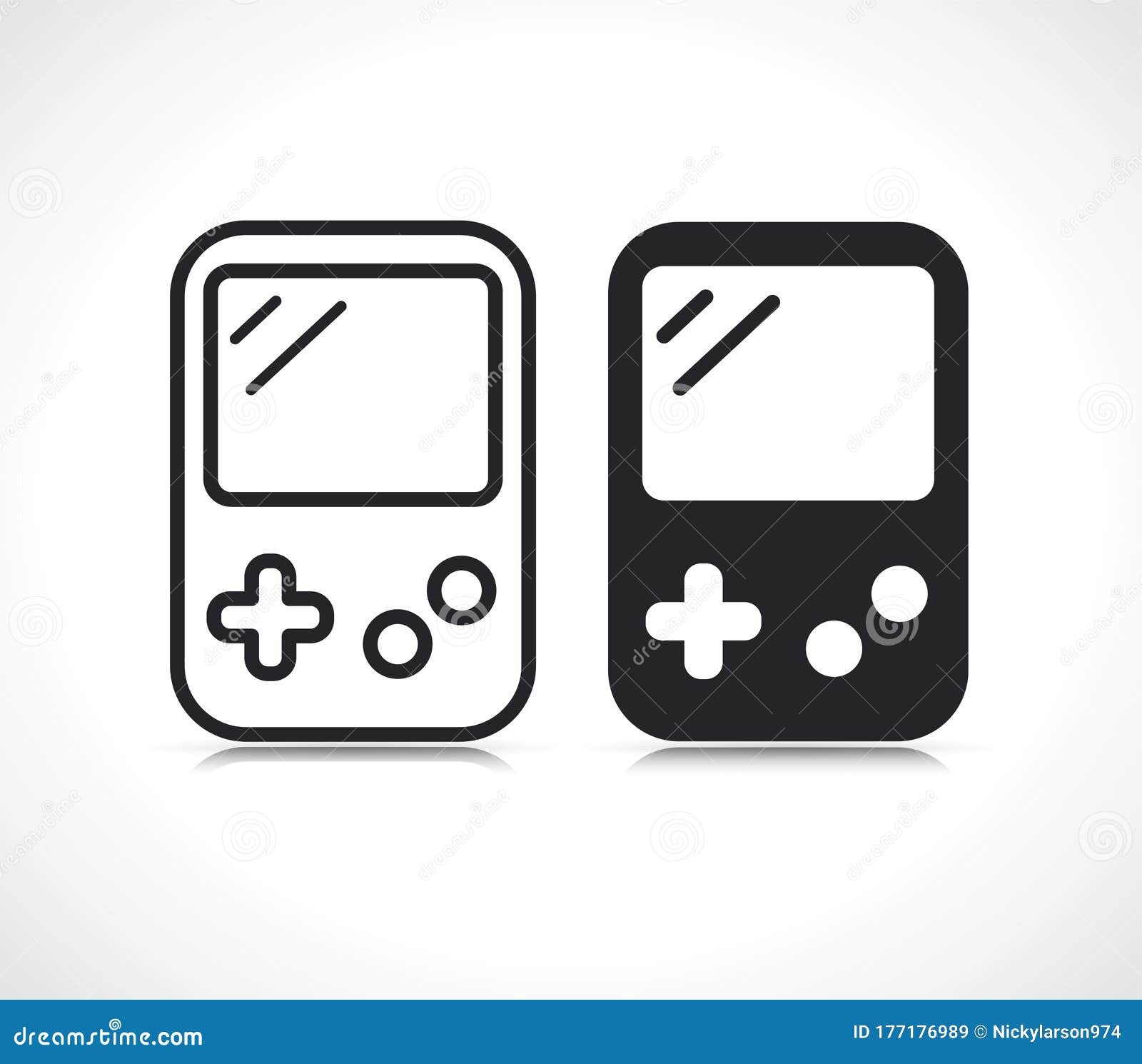 Vector Video Game Flat Icons Stock Vector - Illustration of videogame ...
