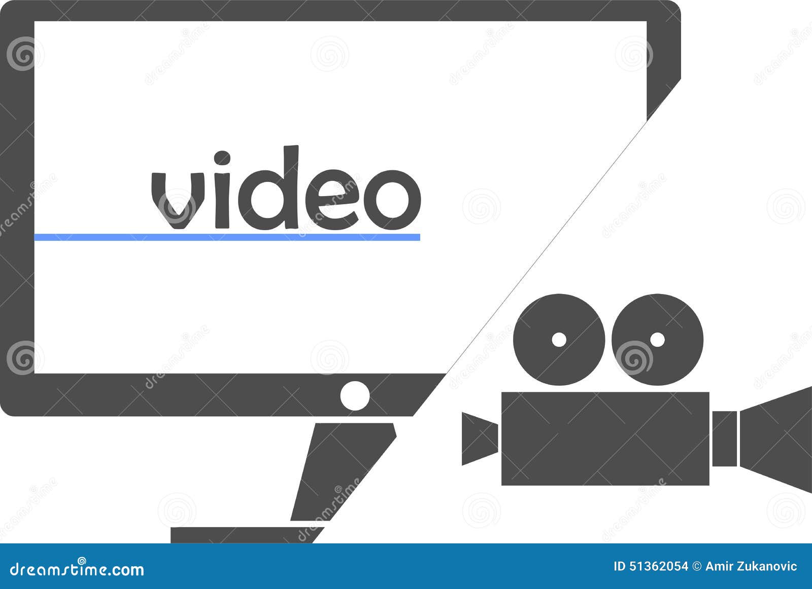 Vector - video stock vector. Illustration of graphics - 51362054