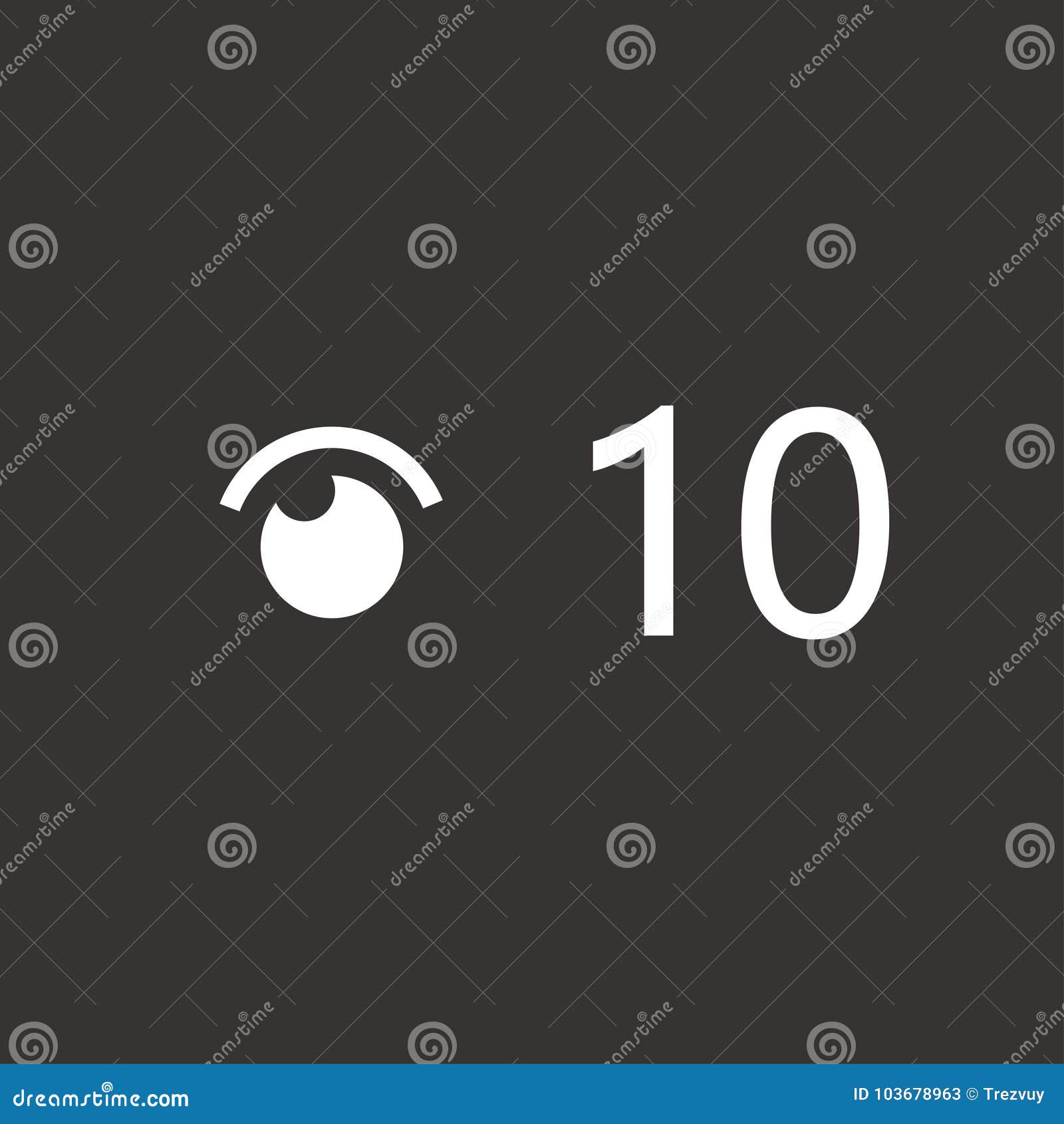 Vector of Video Views Counter, User Count of Live Stream Close Up Stock ...