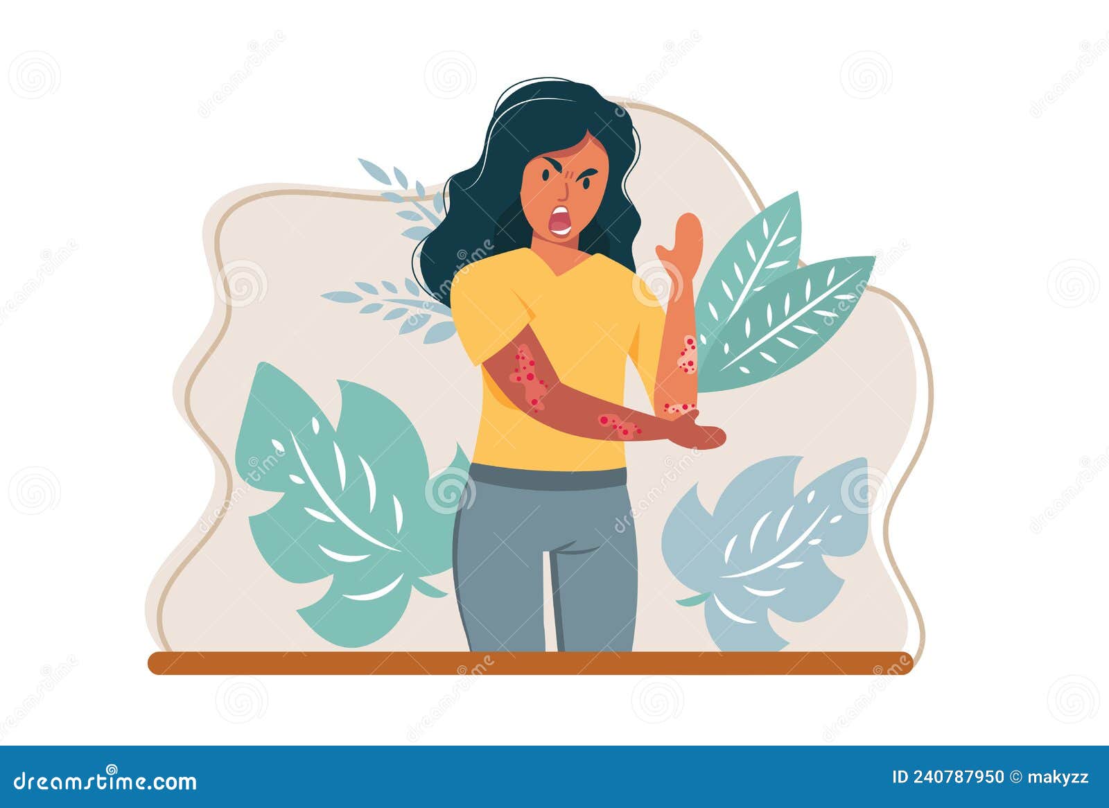 Roseola Symptoms, Icon Of Rashes, Fever, Swollen Eyelids, Diarrhea ...