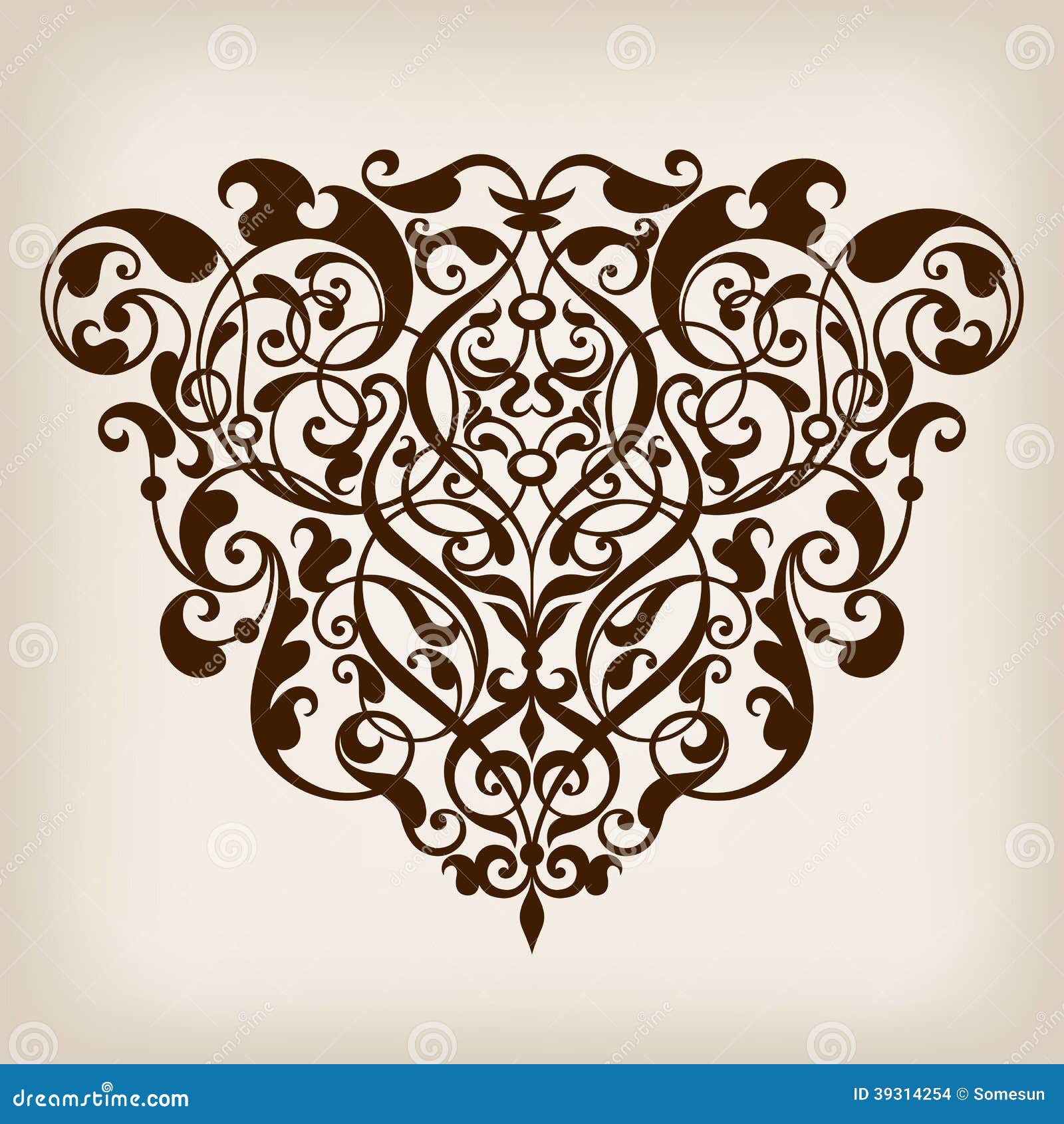 Vector Vintage Baroque Frame Corner Ornate Stock Vector - Illustration ...