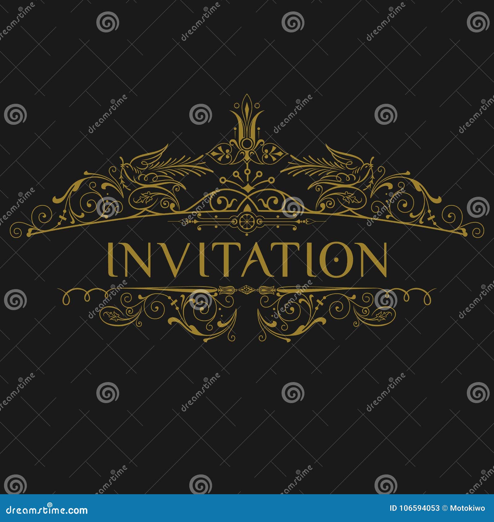 Ornament Composition Old Style Design. Stock Illustration ...