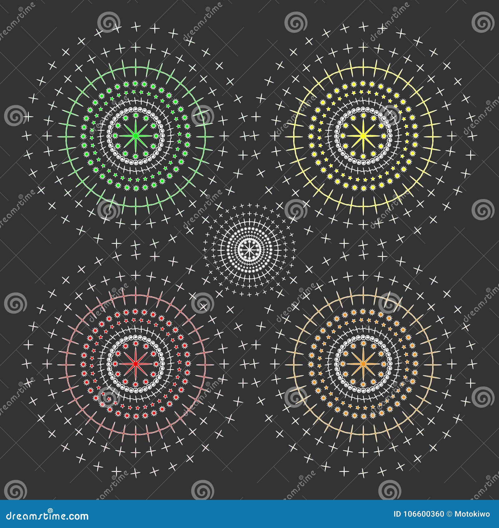 Ornament Composition Old Style Design. Stock Illustration ...