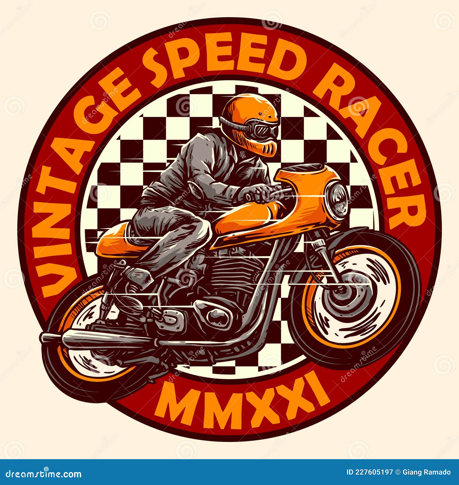 Vector of Vintage Cafe Racer Motorcycle Deisgn Stock Vector ...