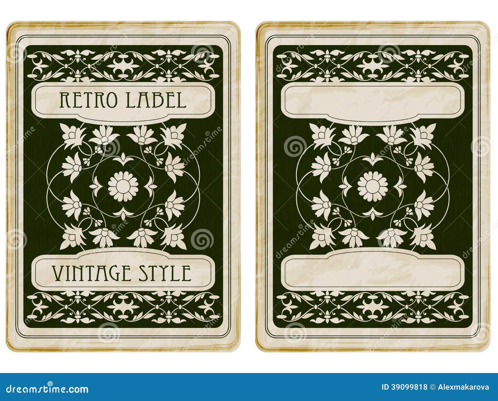 Vector Vintage Card stock vector. Illustration of vector - 39099818