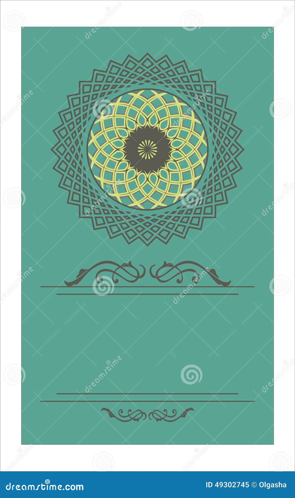 Vector Vintage Decorative Frame Pattern Design Stock Vector ...