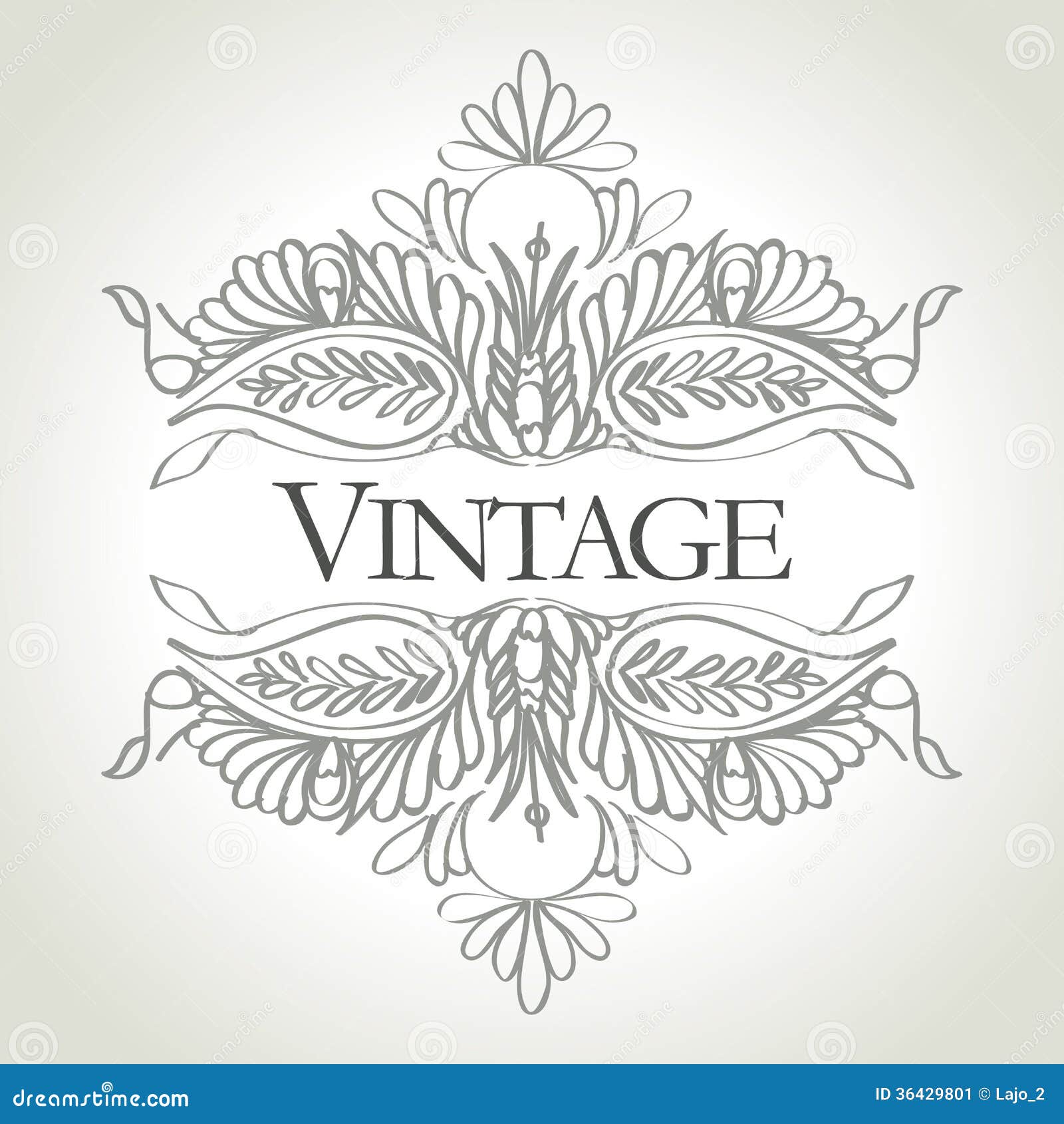 Vector vintage frame stock vector. Illustration of modern - 36429801