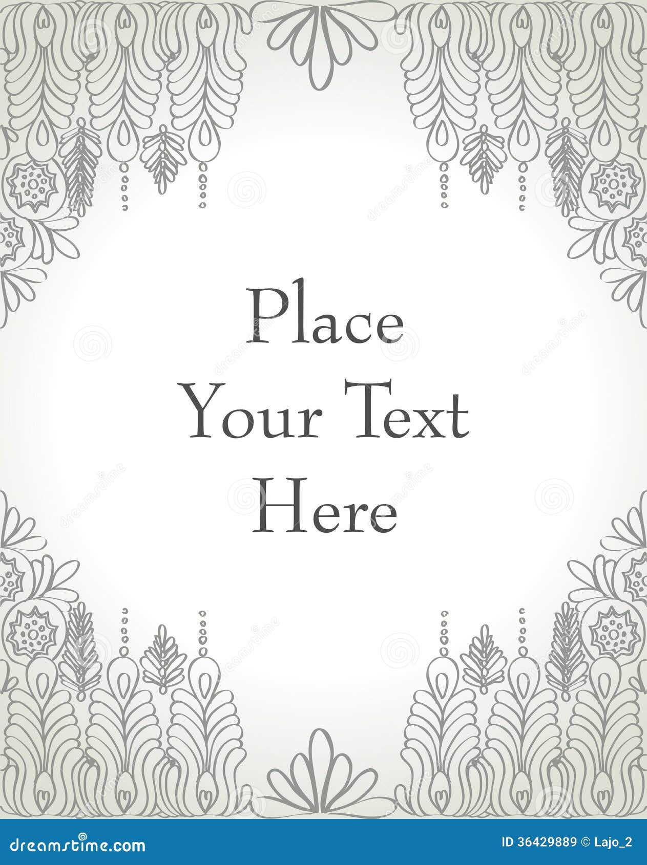 Vector vintage frame stock vector. Illustration of graphic - 36429889