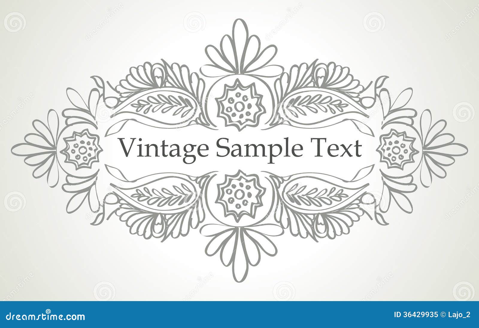Vector vintage frame stock vector. Illustration of decorative - 36429935