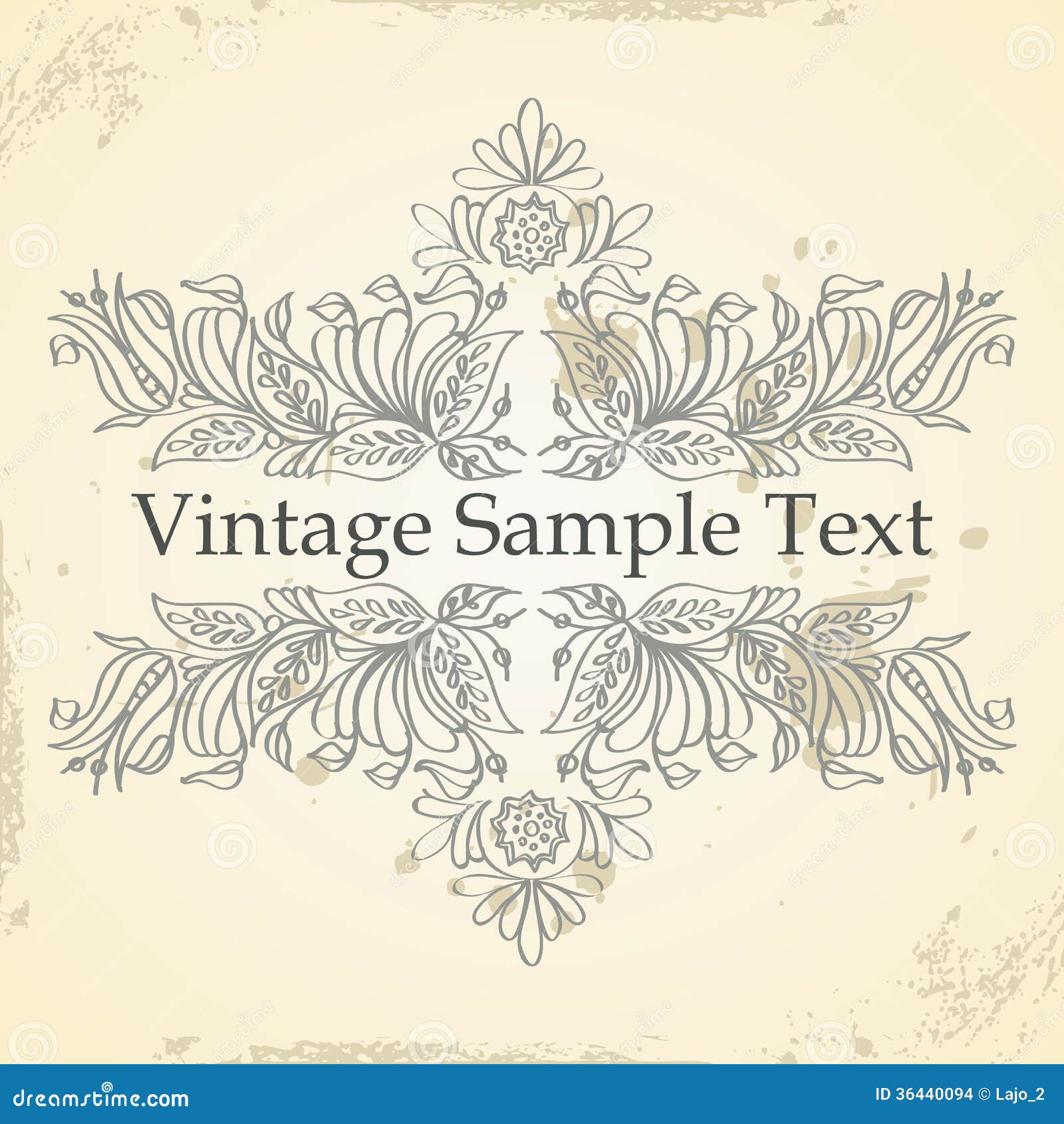 Vector vintage frame stock vector. Illustration of frame - 36440094