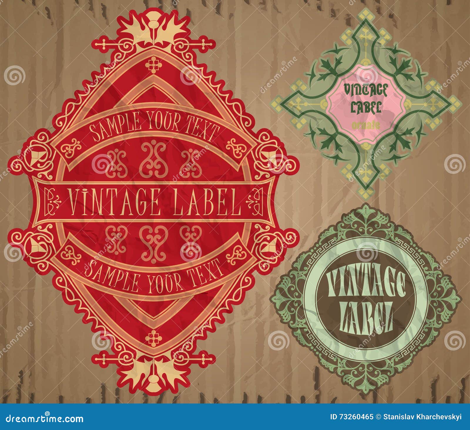 Vector vintage items stock vector. Illustration of nostalgia - 73260465