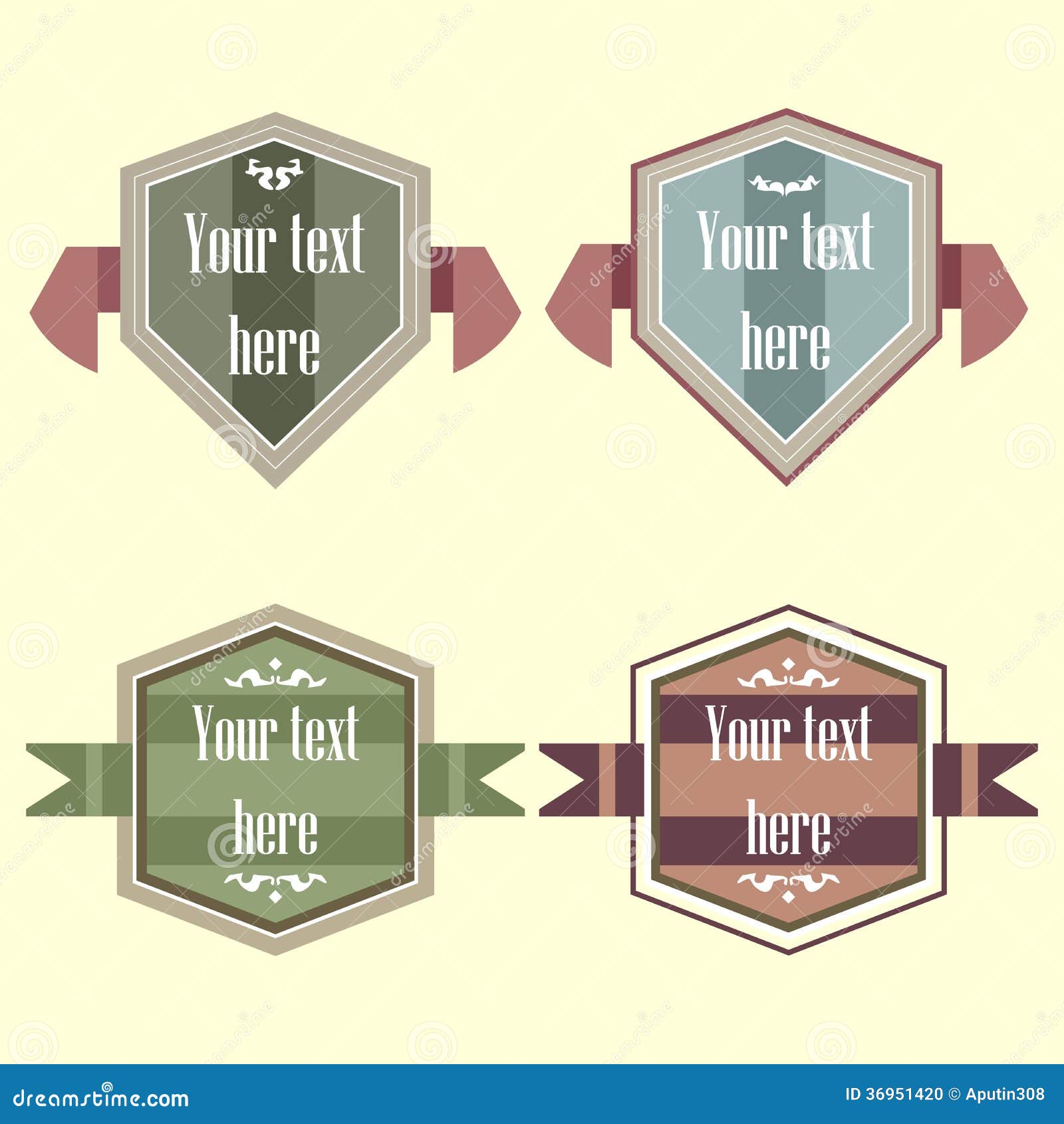 Vector Vintage Labels of High Quality, Great Value Stock Vector ...