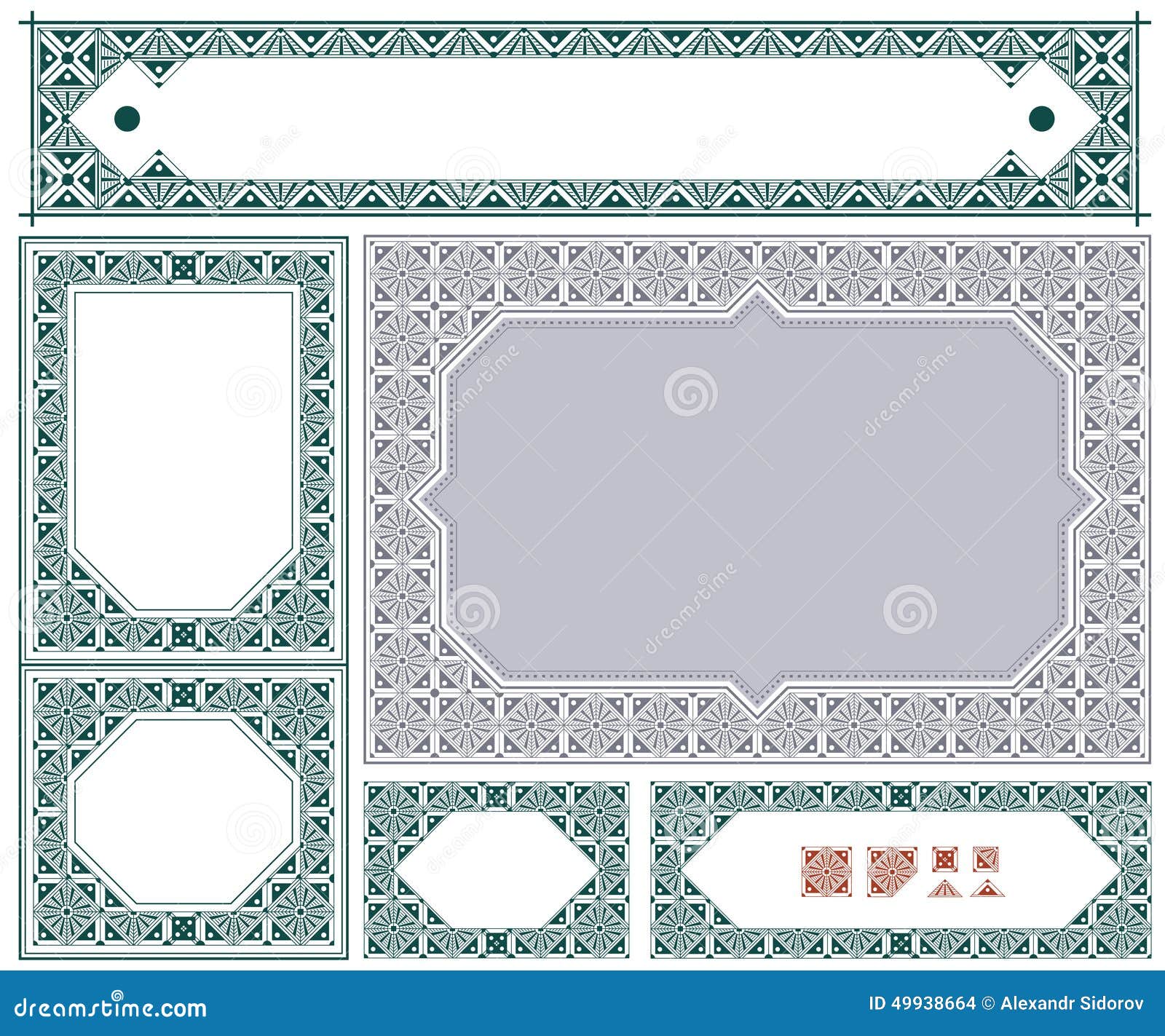 Different Versions Of Octagram Shapes And Symbols. Vector Illustration ...