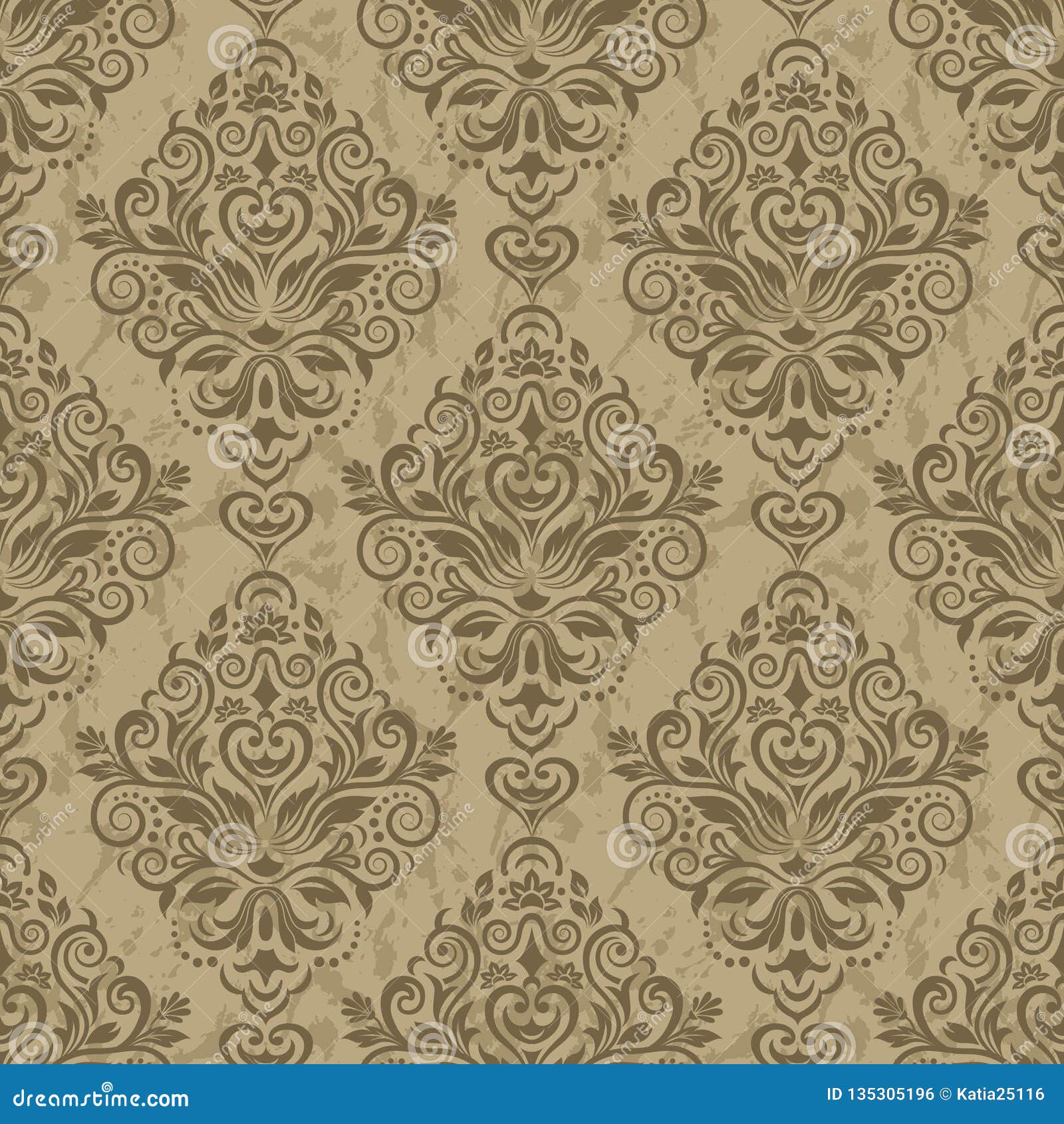 Vector Vintage Pattern in Victorian Style Stock Vector - Illustration ...