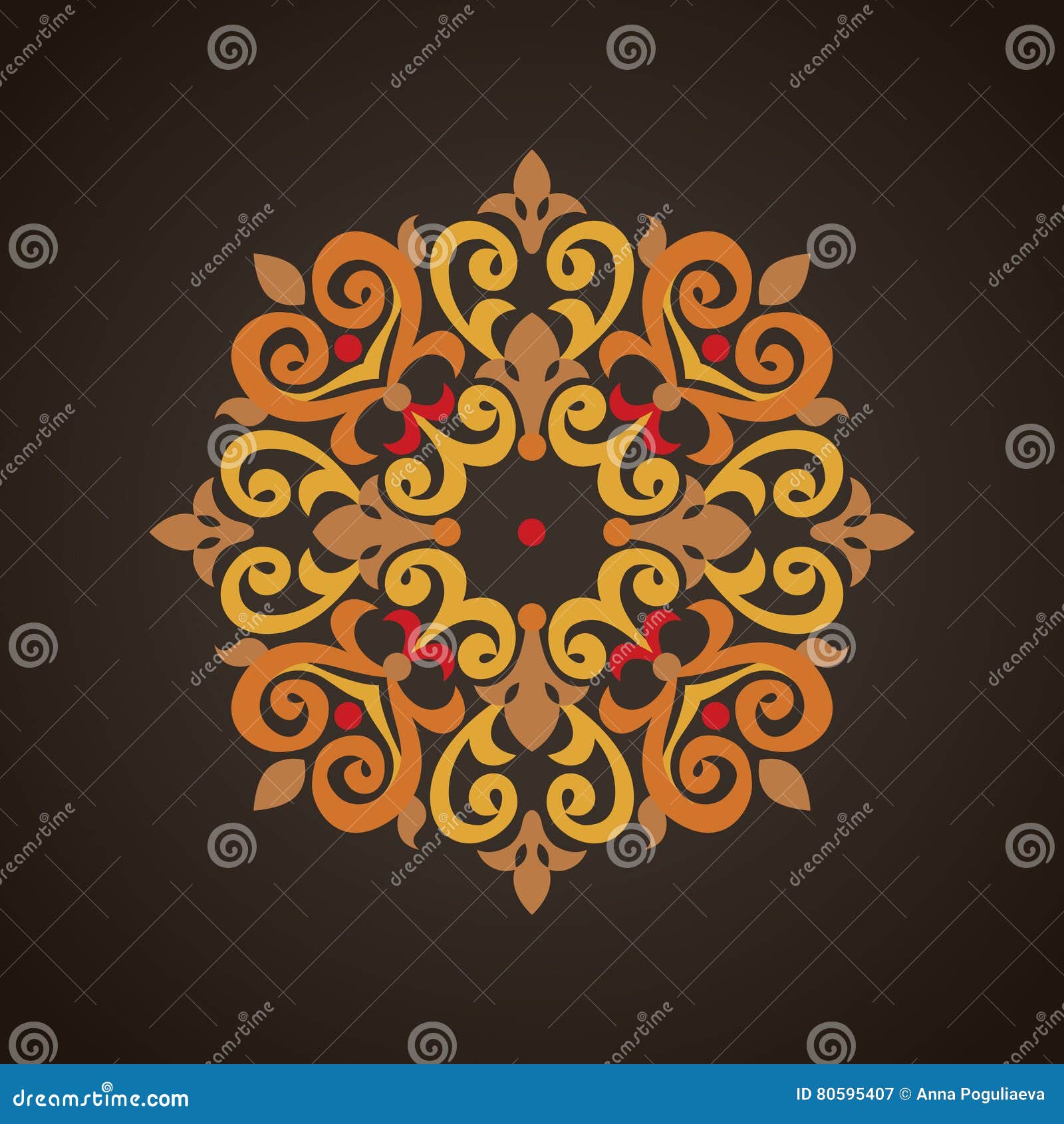 Vector Vintage Pattern in Victorian Style. Stock Vector - Illustration ...