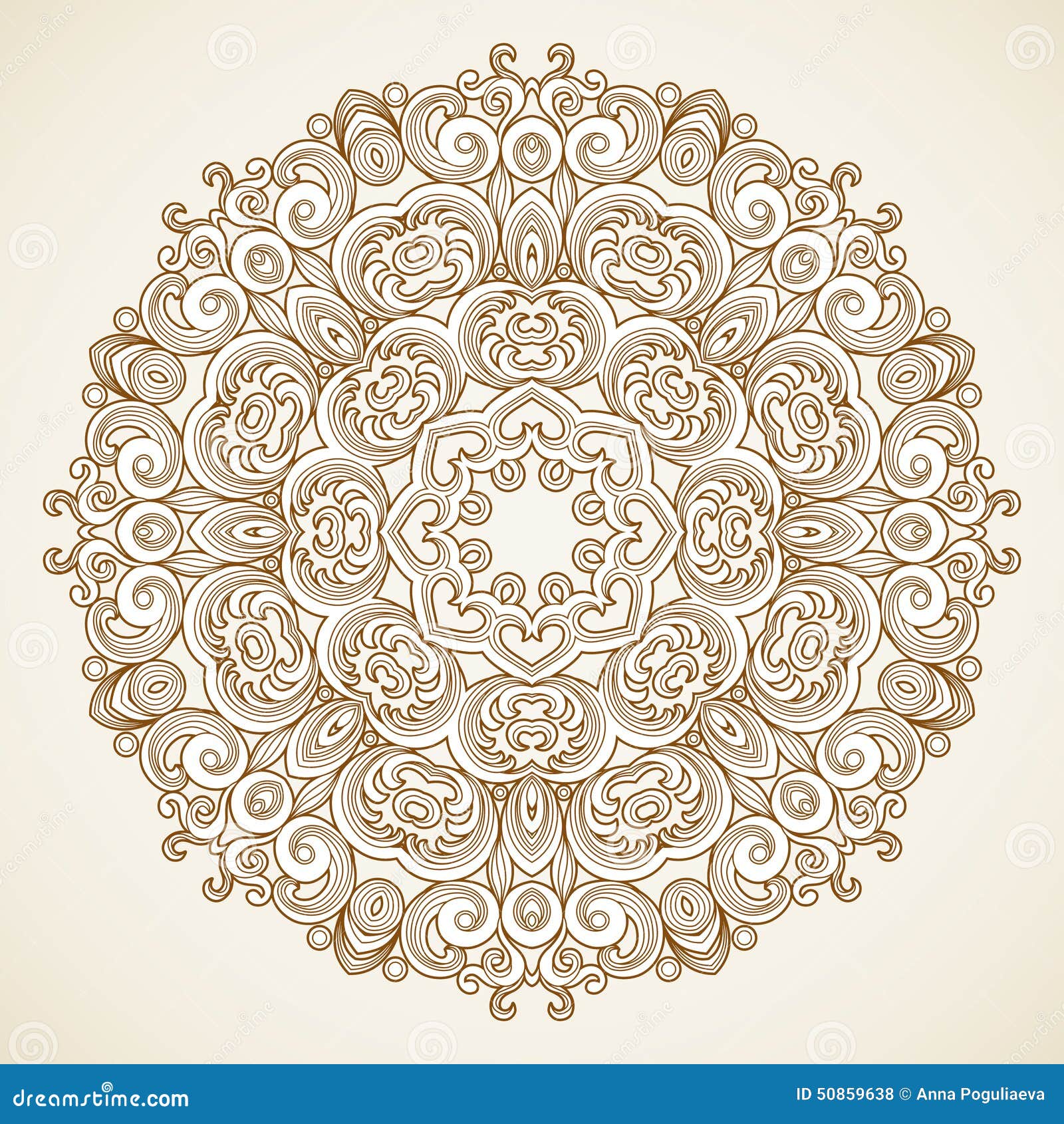 Vector Vintage Pattern in Victorian Style. Stock Vector - Illustration ...