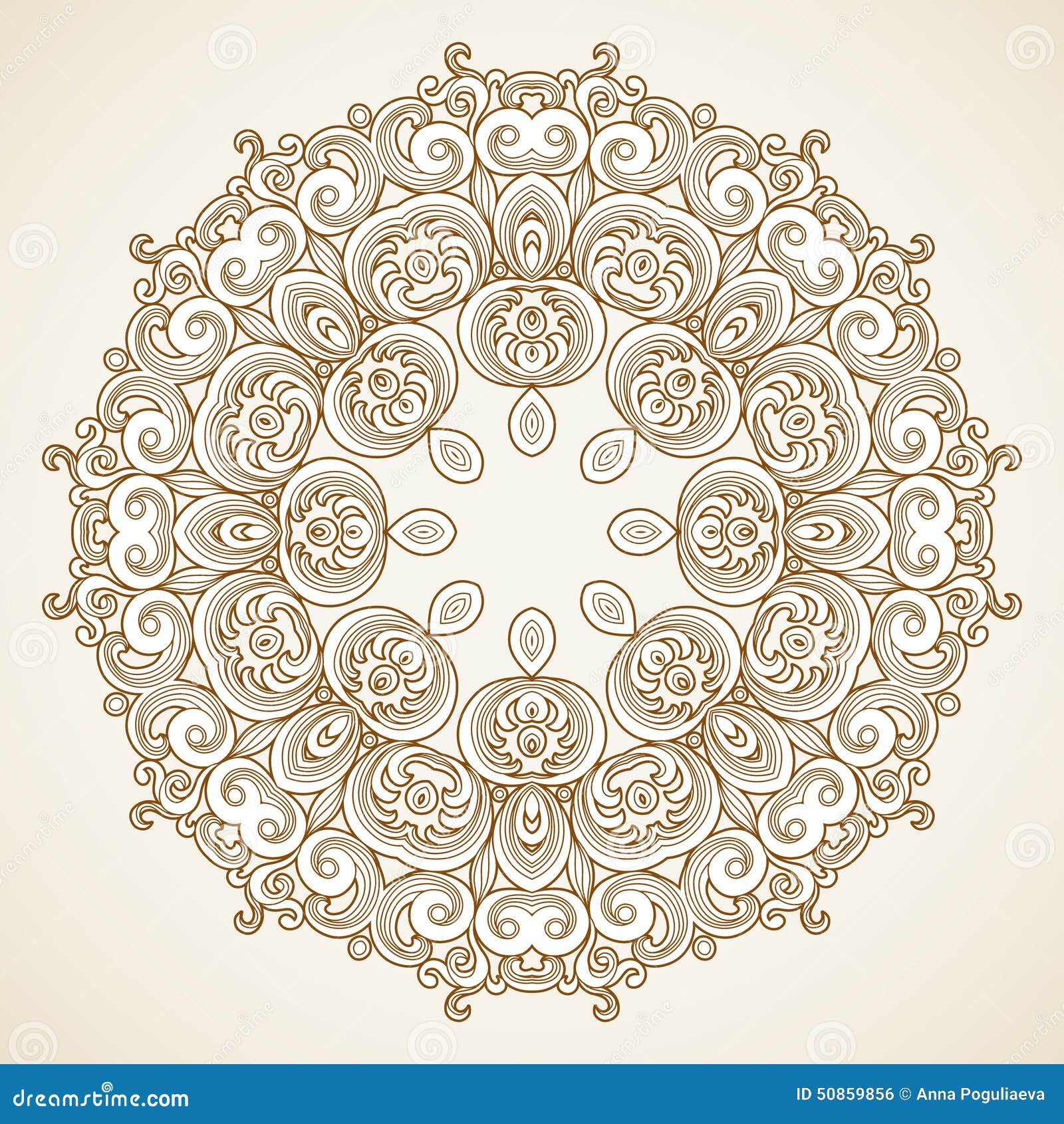 Vector Vintage Pattern in Victorian Style. Stock Vector - Illustration ...