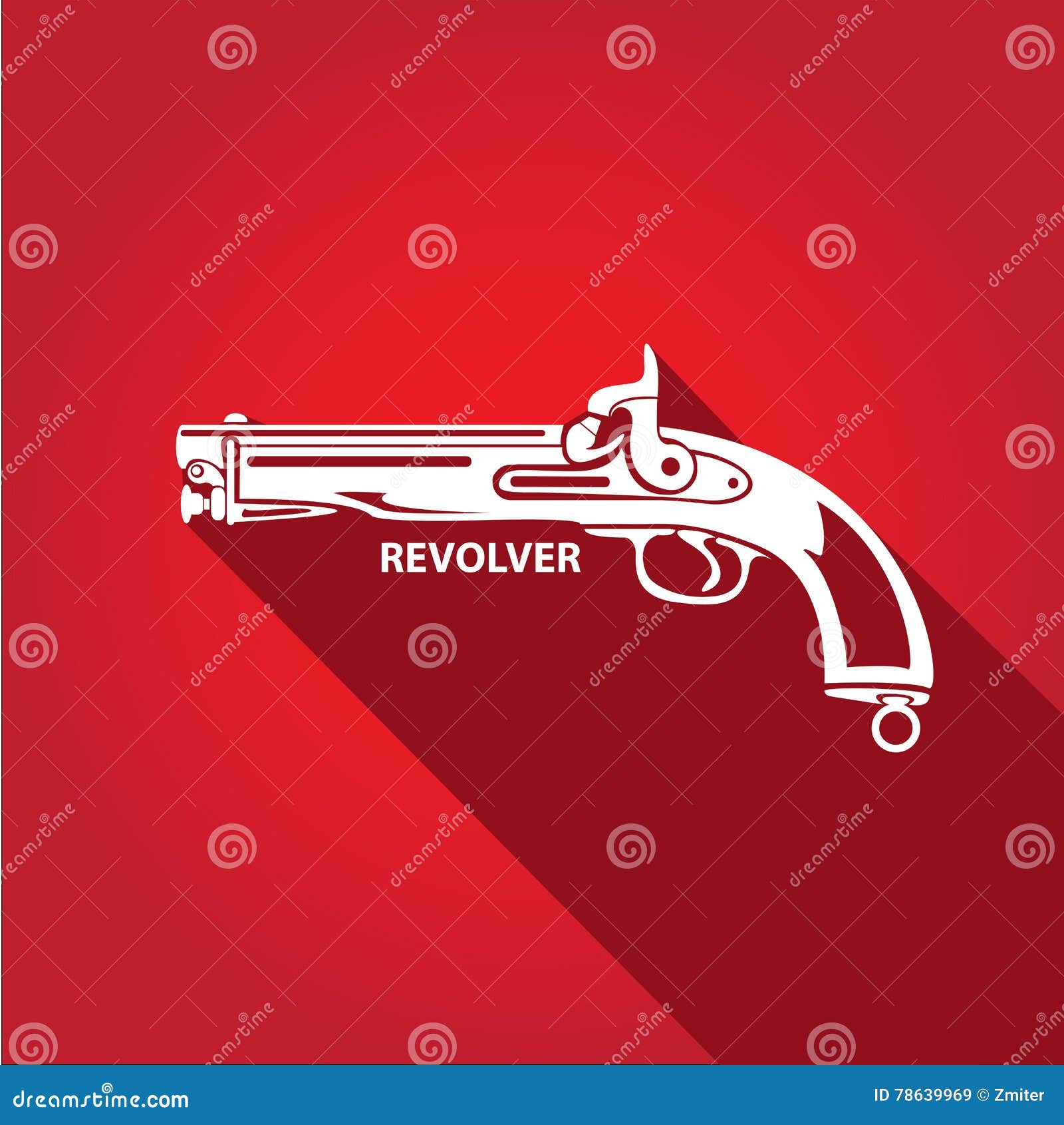 Vintage Gun, Pistol Club Vector Labels, Emblems, Badges, Logos ...