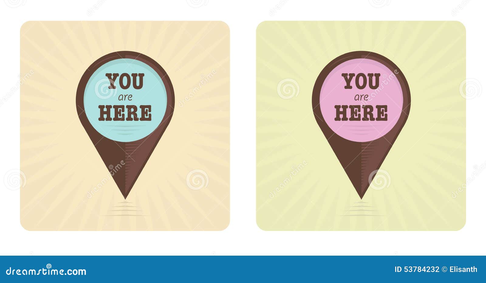 Vector Vintage Pointer Signs Stock Vector - Illustration of abstract ...