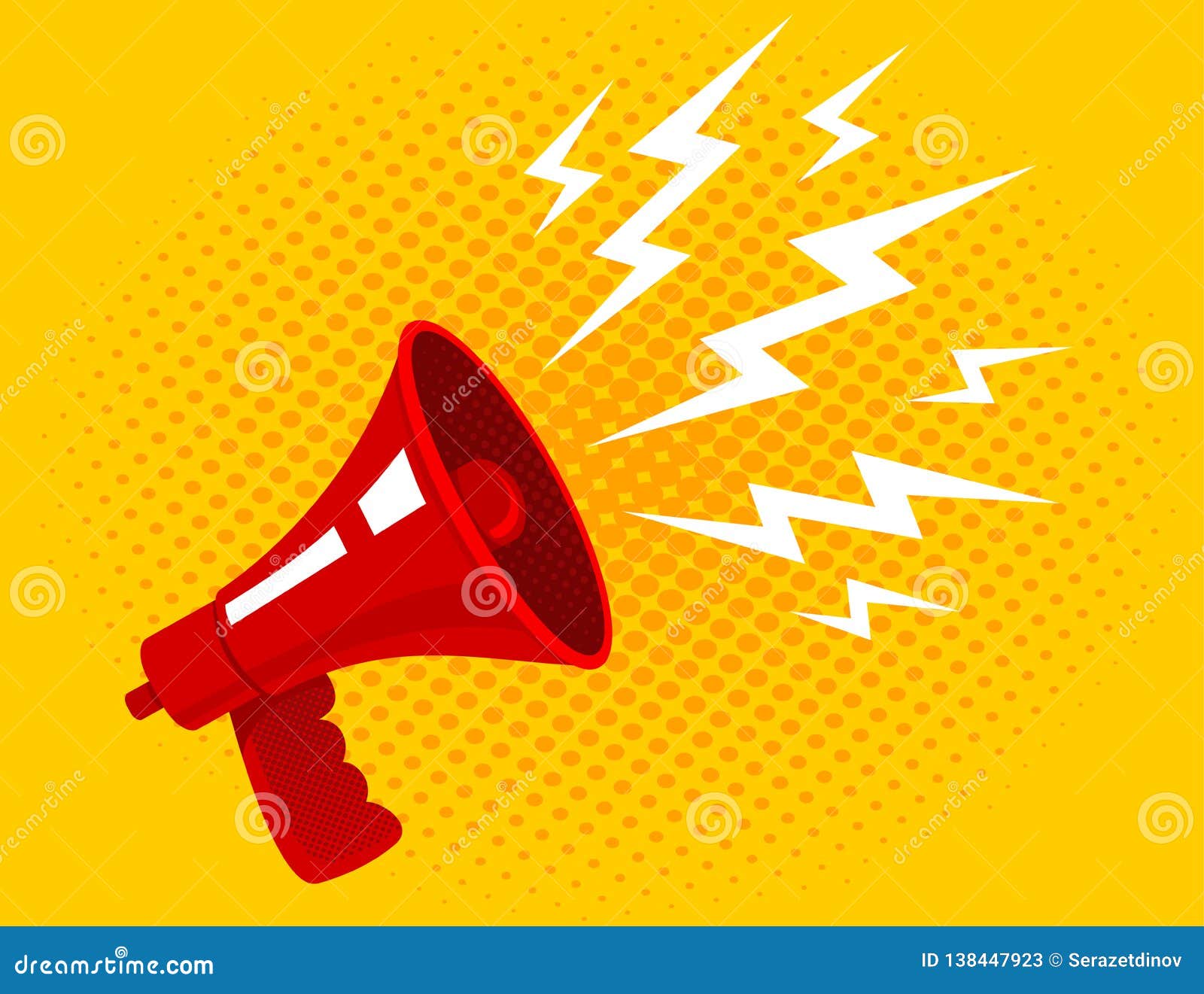 Vector Red Megaphone | CartoonDealer.com #138447923