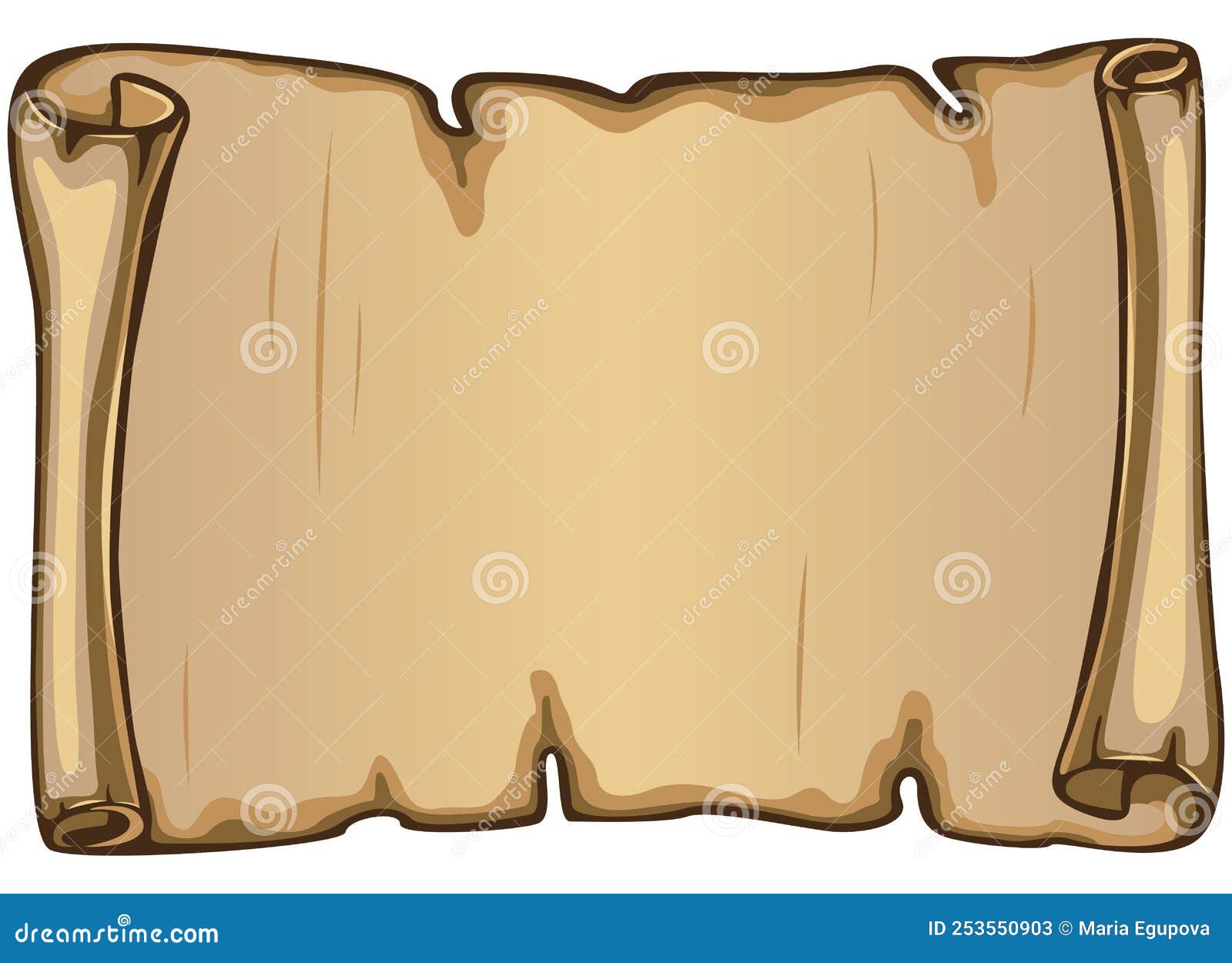 Vintage Antique Scroll stock vector. Illustration of white - 253550903