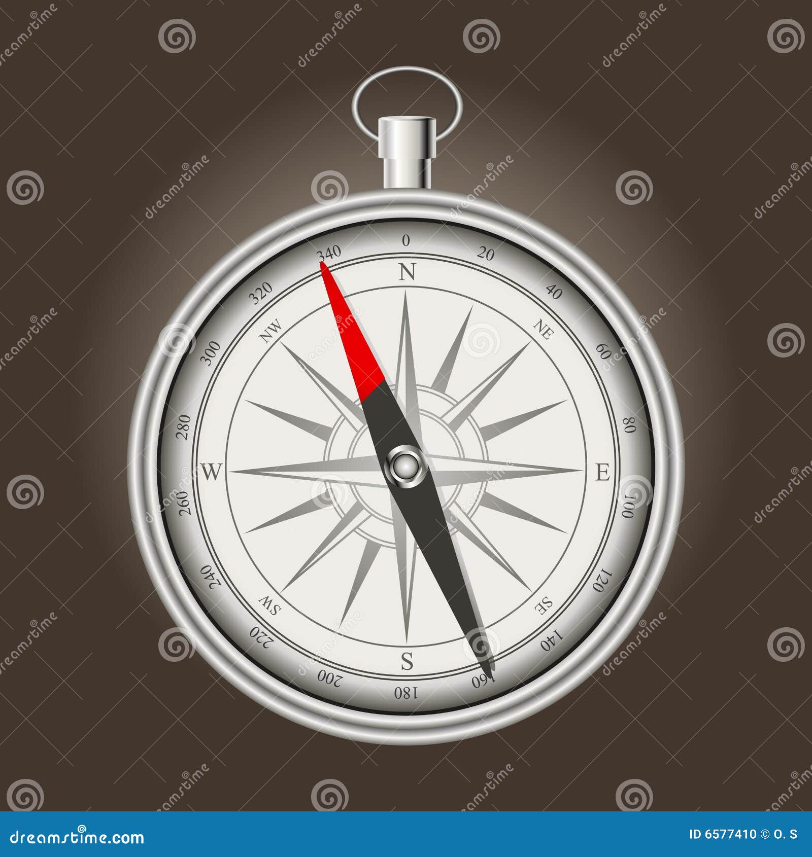 Vector Vintage Silver Compass Stock Vector - Illustration of west ...
