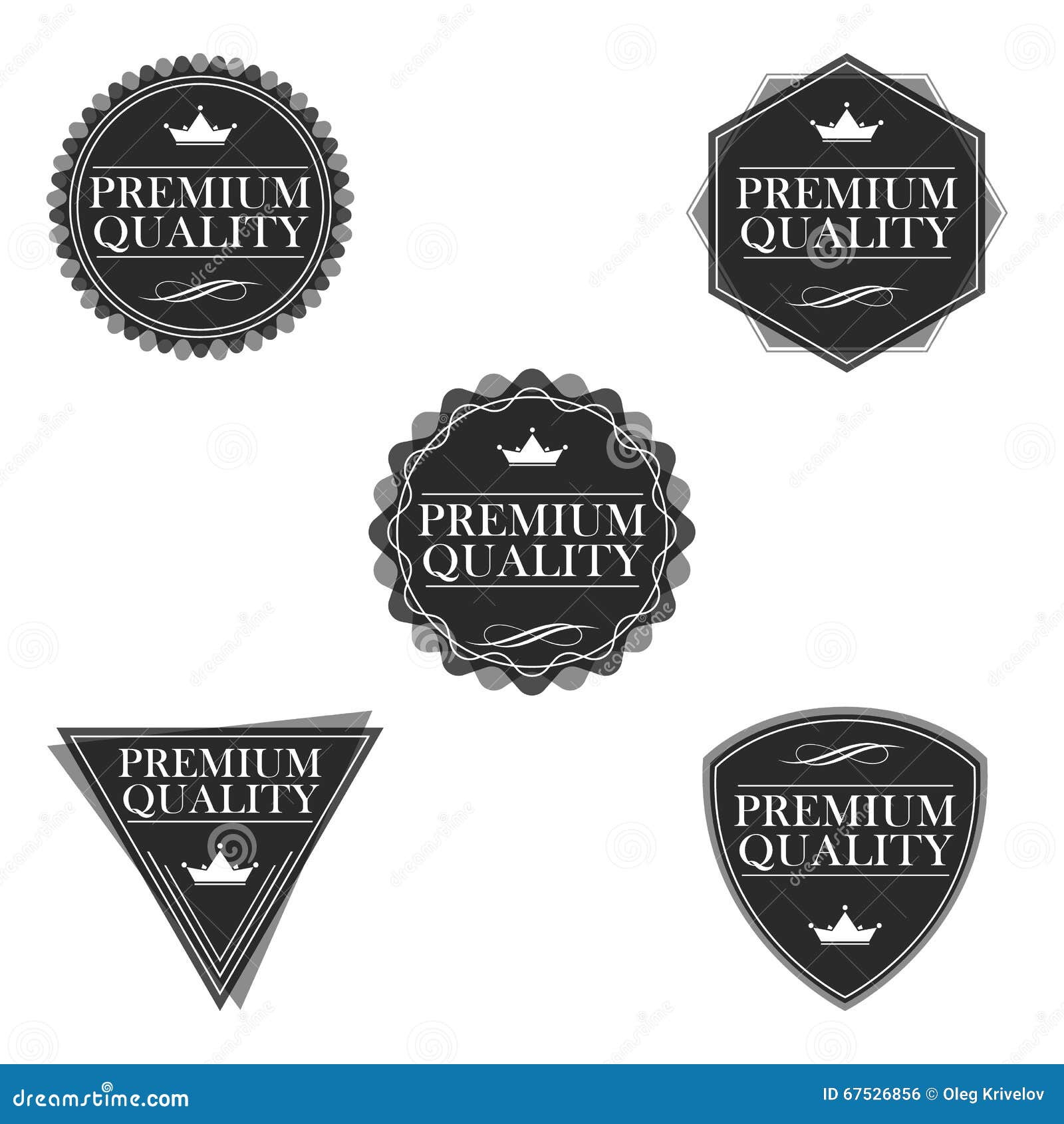 Vector vintage sticker stock vector. Illustration of ribbon - 67526856