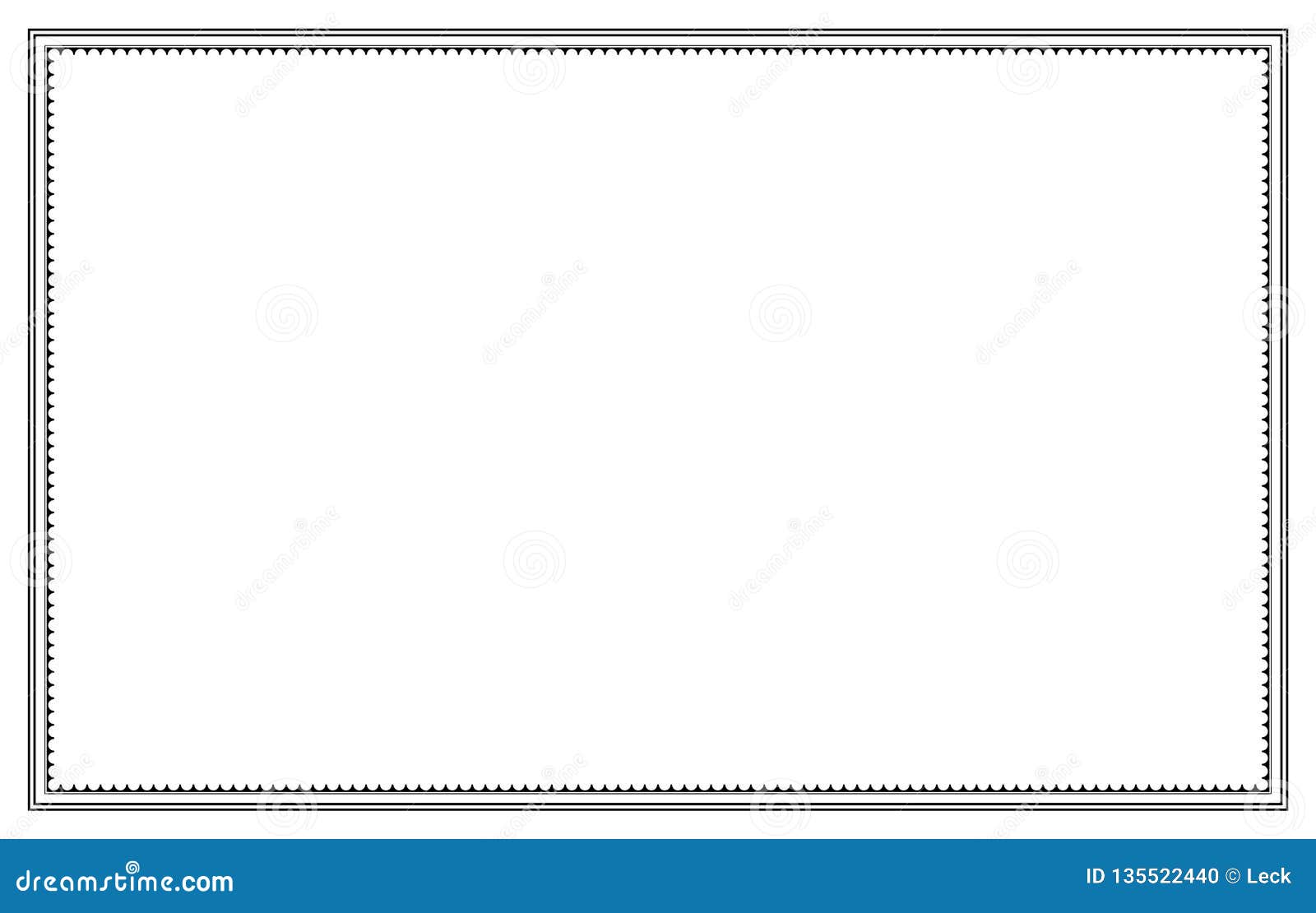 Vector Vintage Style Page Border Stock Vector - Illustration of page ...