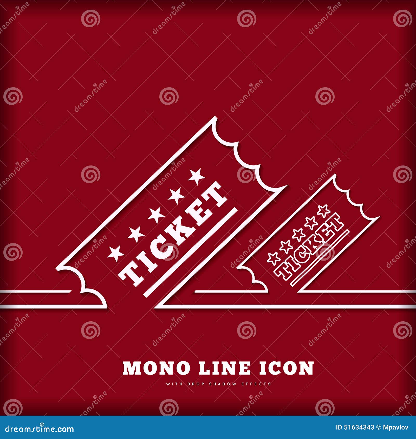 Vector Vintage Ticket Background Stock Vector - Illustration of button ...