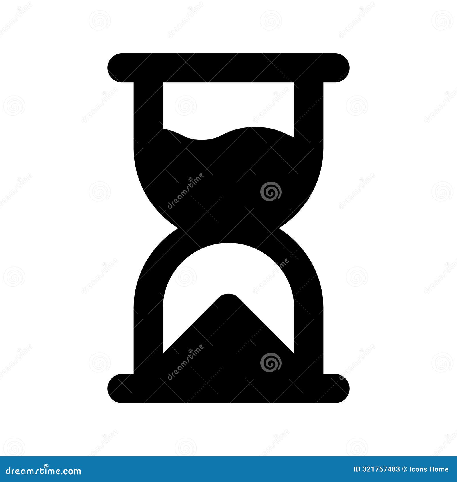 Vector of Vintage Timepiece, Icon of Hourglass in Modern Style Stock ...