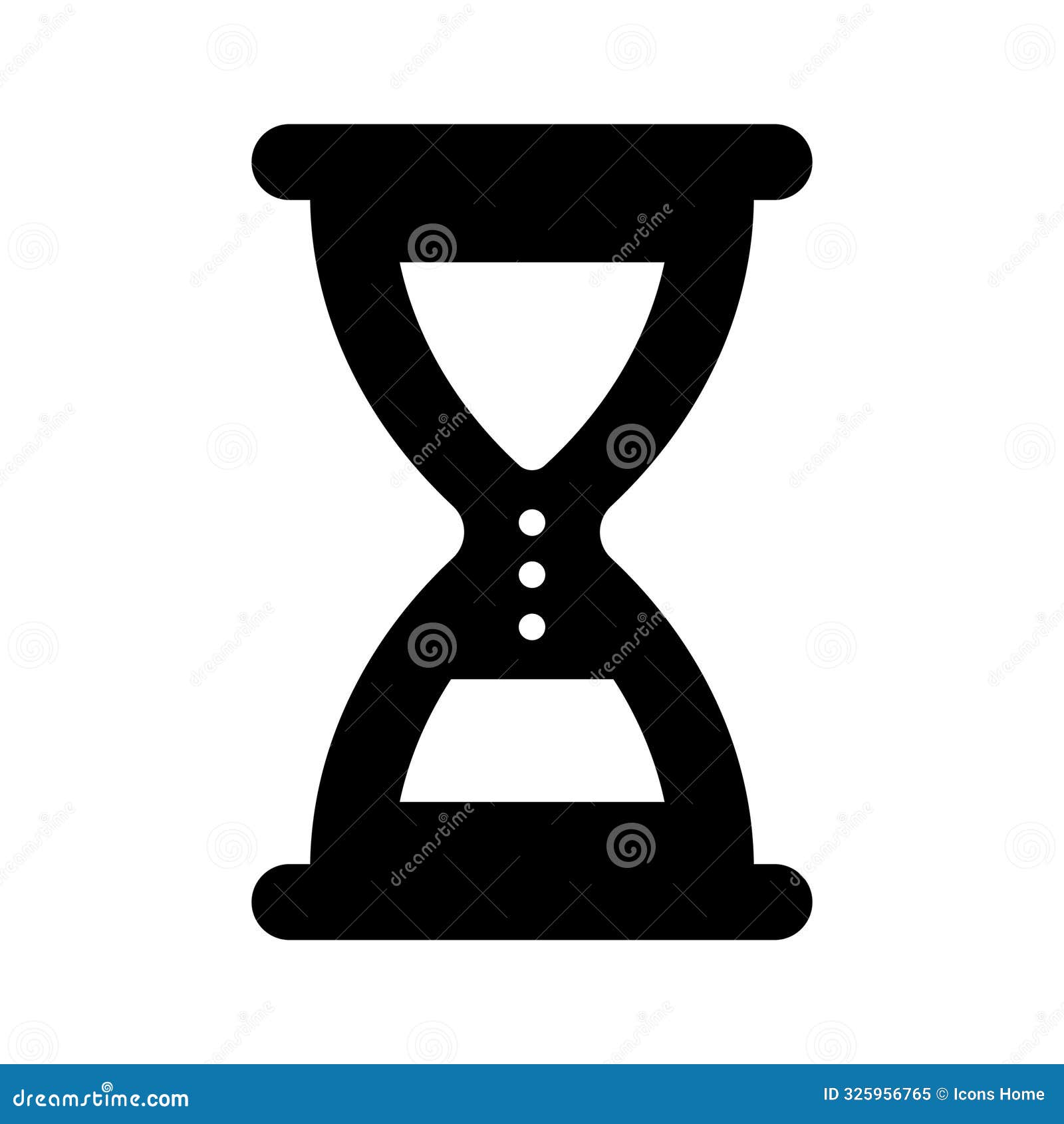 Vector of Vintage Timepiece, Icon of Hourglass in Modern Style Stock ...