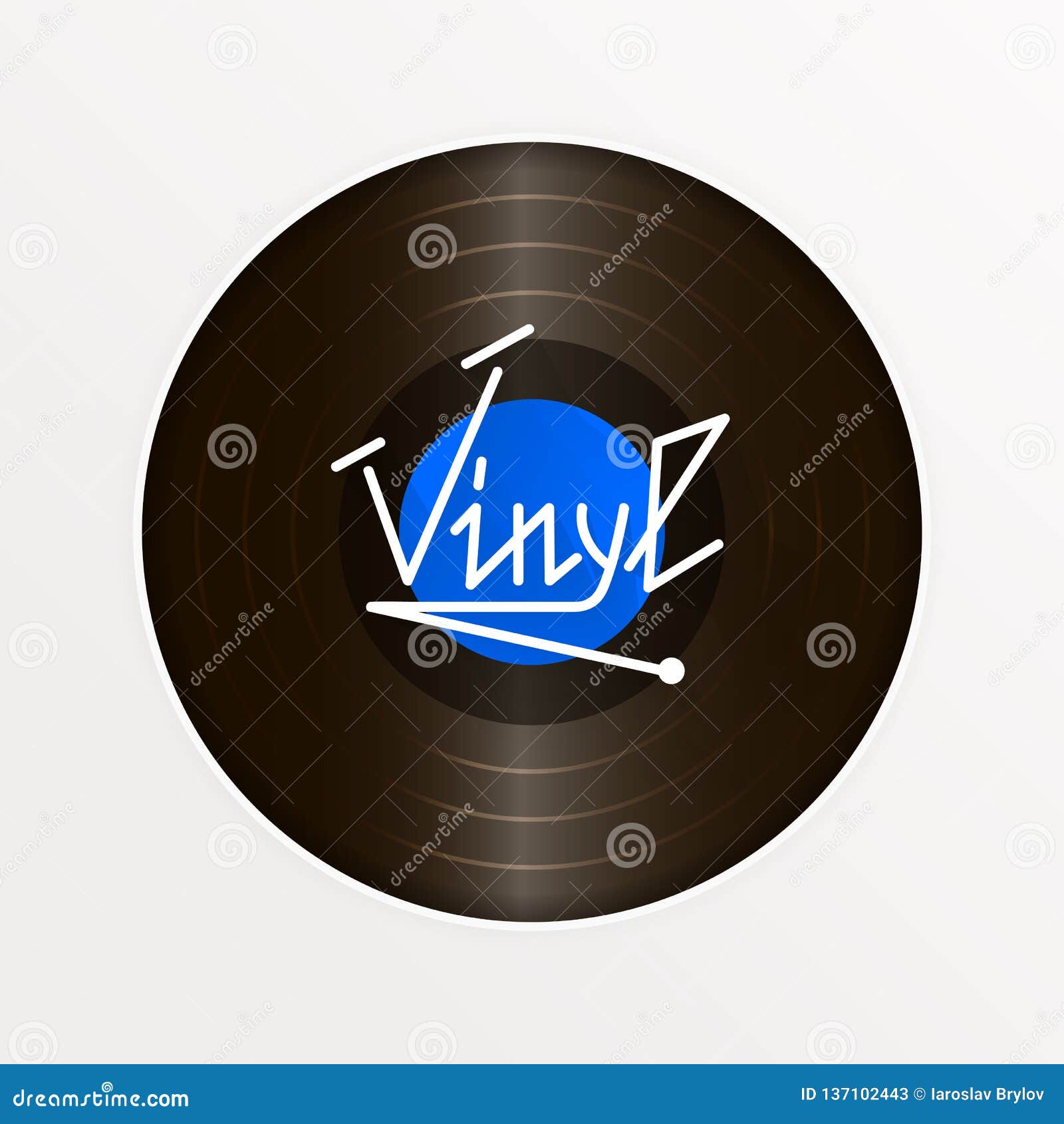 Vector of Vinyl. Logo for Your Website Stock Vector - Illustration of ...