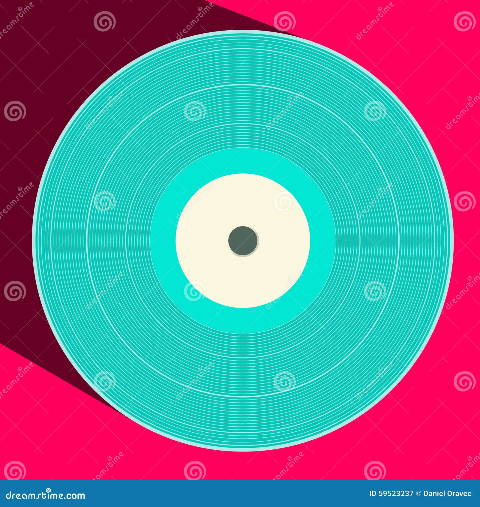 Vector Vinyl Record stock vector. Illustration of sign - 59523237