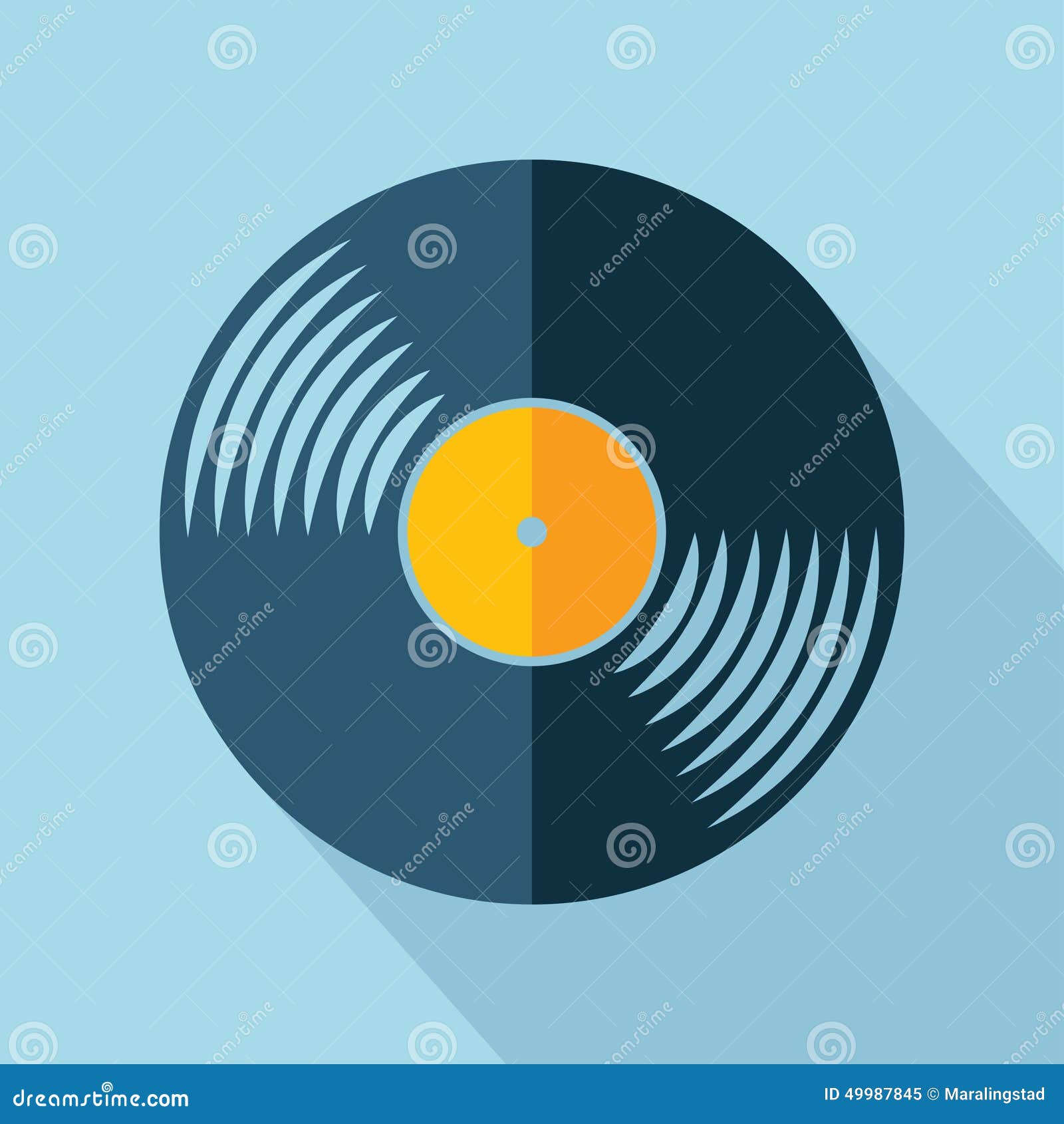 Vector vinyl record icon stock illustration. Illustration of album ...