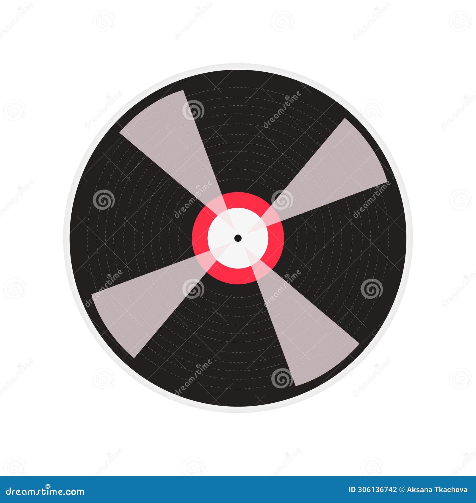 Vector Vinyl Record on a White Background. Vinyl Record. Old CDs, Music ...