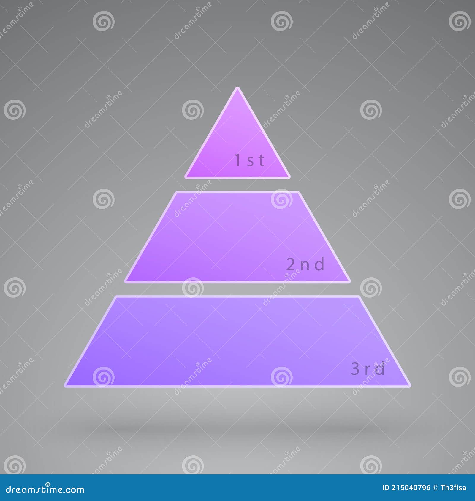 Vector Violet Infographic Pyramid Concept Stock Vector - Illustration ...