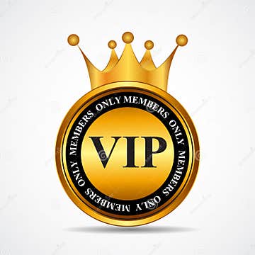 Vector VIP Members only Gold Sign, Label Template Stock Vector ...