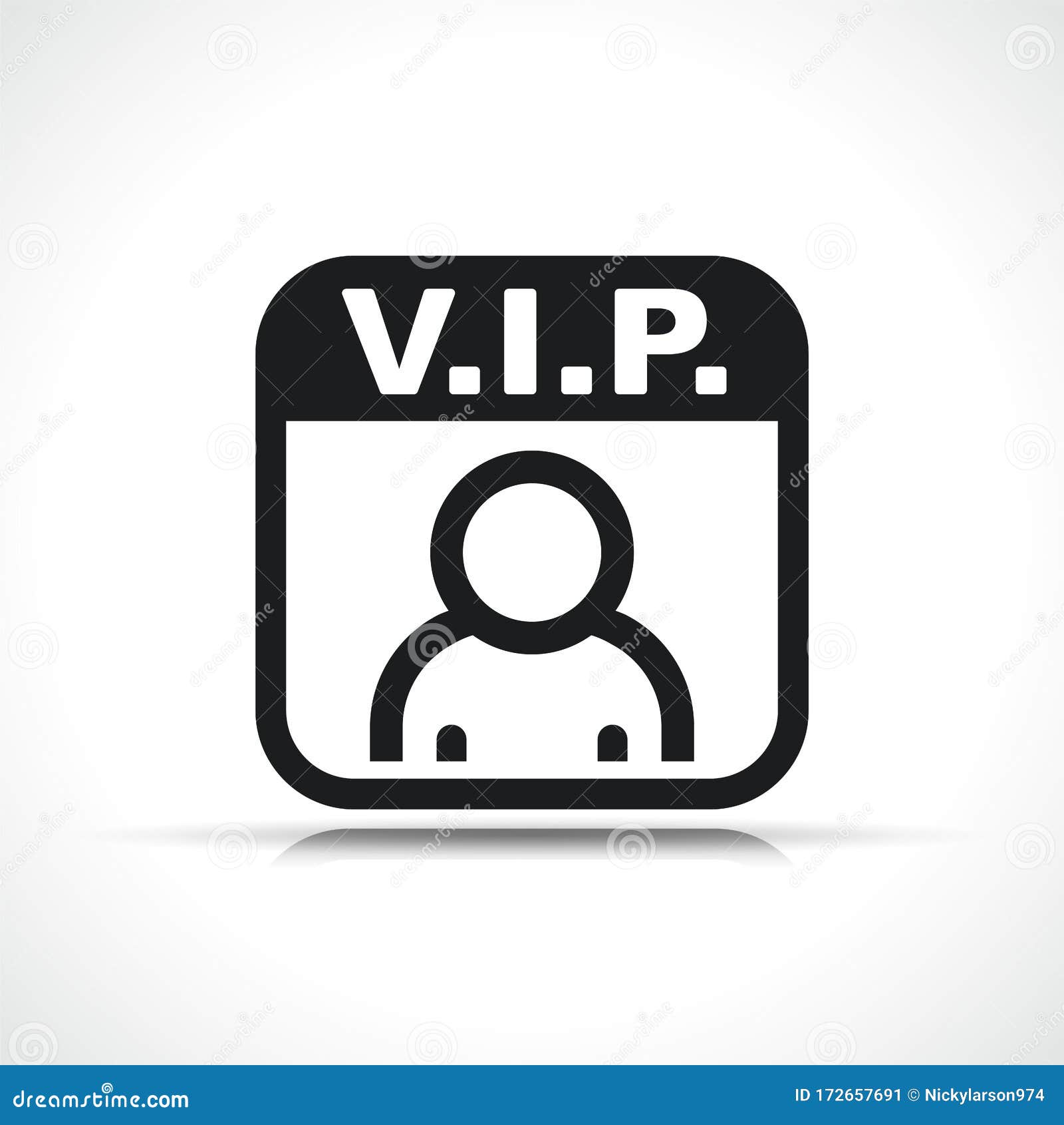 Vector Vip User Icon Symbol Stock Vector - Illustration of line, cinema ...