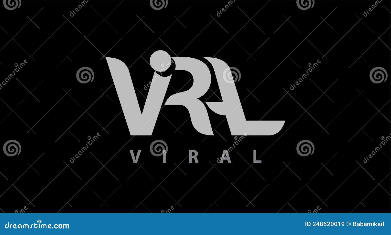 Vector Viral Word Logo Illustration Design Stock Vector - Illustration ...