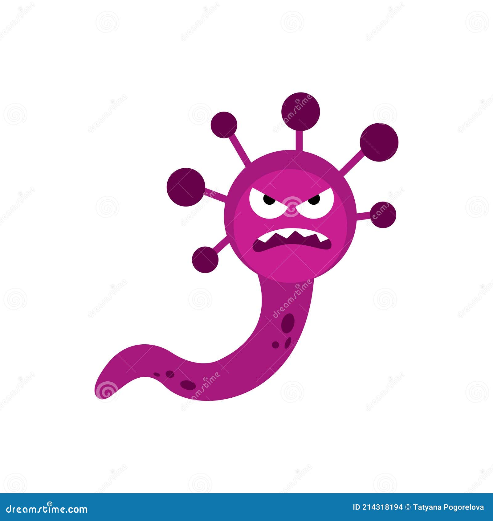 Vector Virus Aislado En Fondo Blanco Eps10 Ilustración del Vector ...