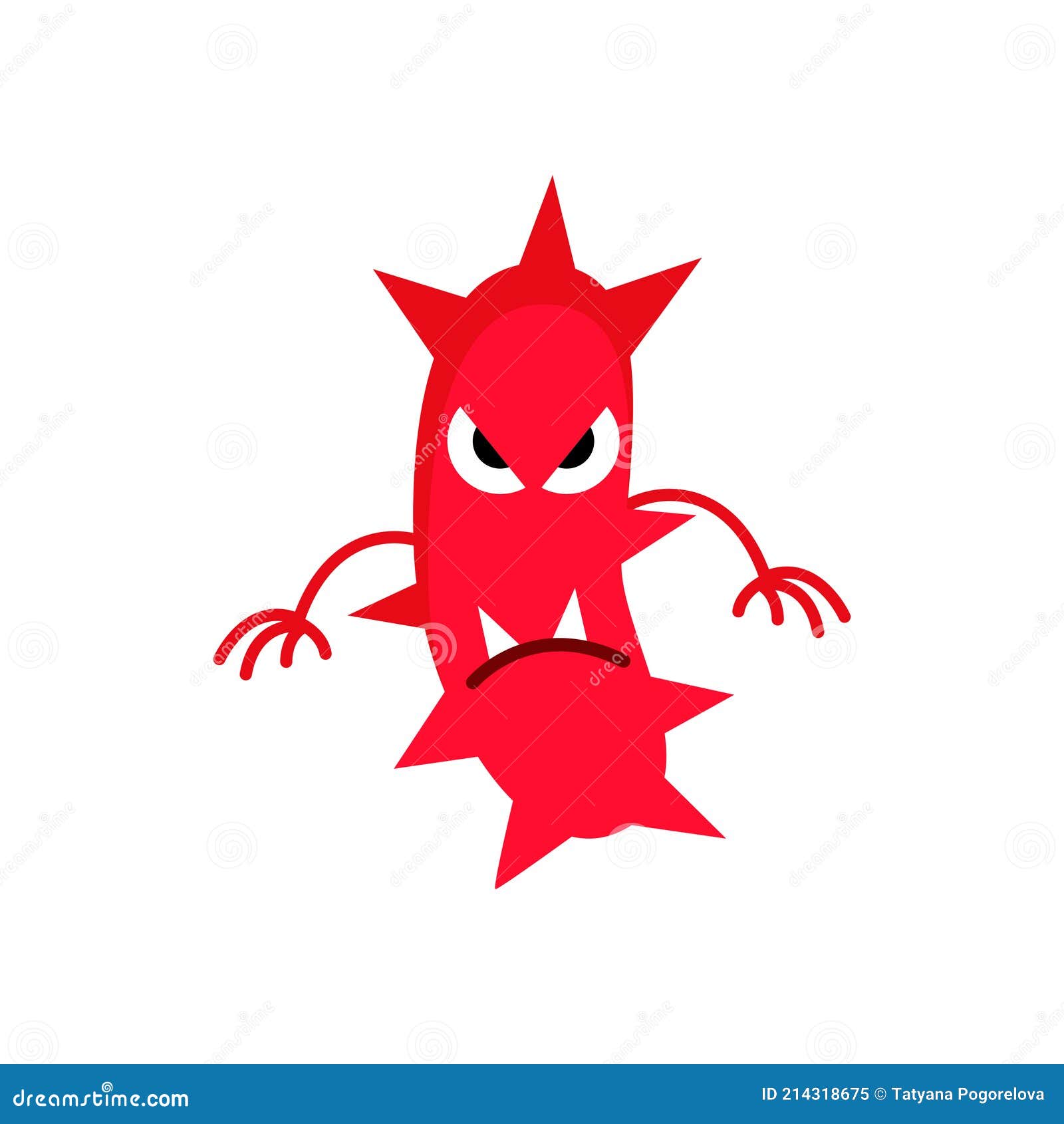 Vector Virus Isolated on White Background, Eps10 Stock Vector ...