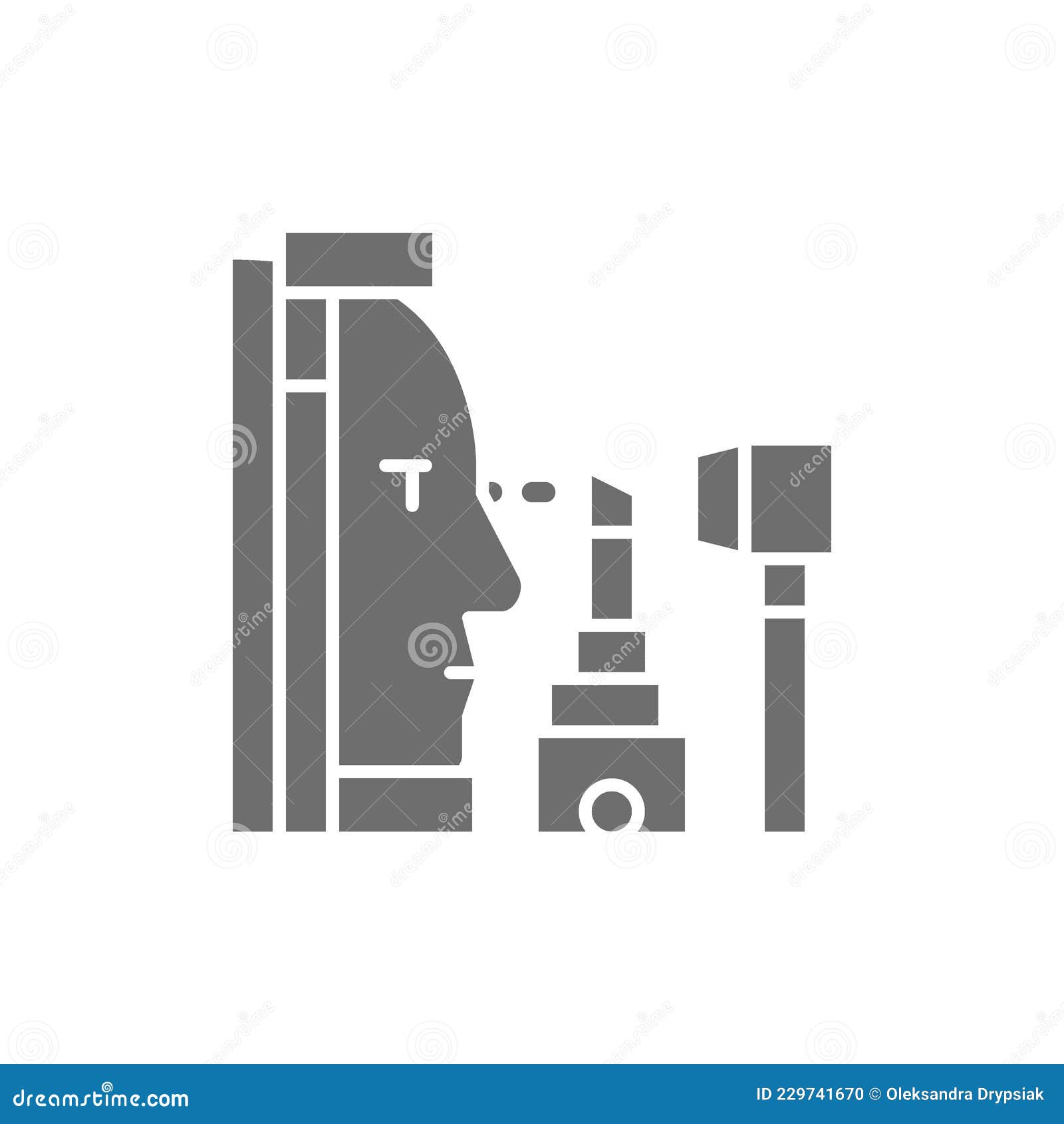 Vector Vision Testing, Laser Correction Grey Icon. Stock Vector ...