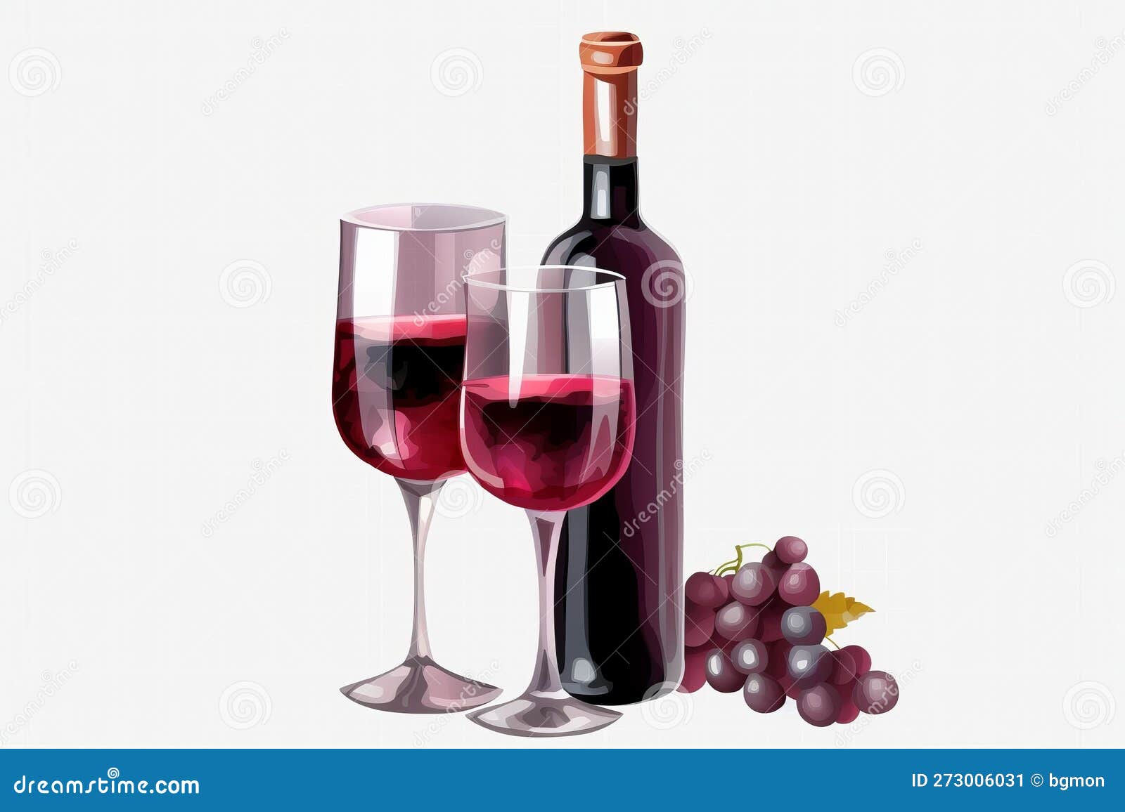 Vector Visualization of a Wine Bottle Design. Generative Ai Stock ...