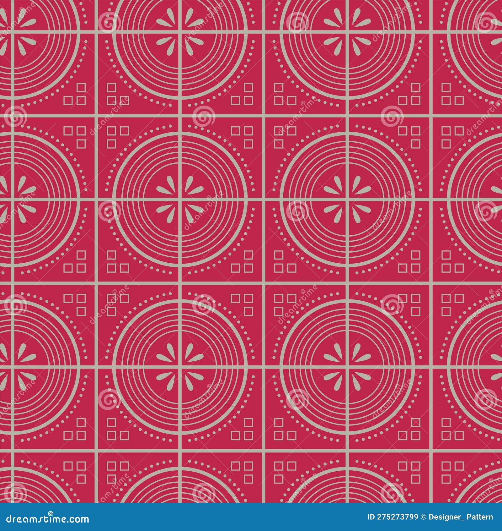 Vector Viva Magenta Abstract Geometric Repeat Seamless Pattern ...