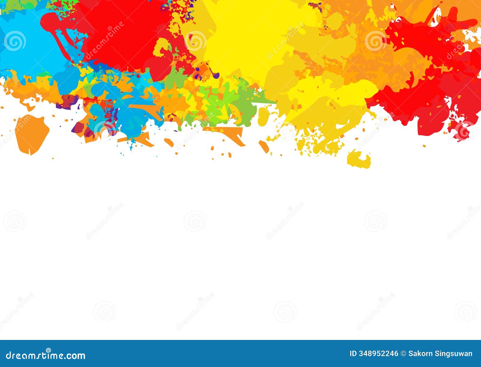 Vector Vivid Color Splash Abstract Gradient Explosion. Colorful ...