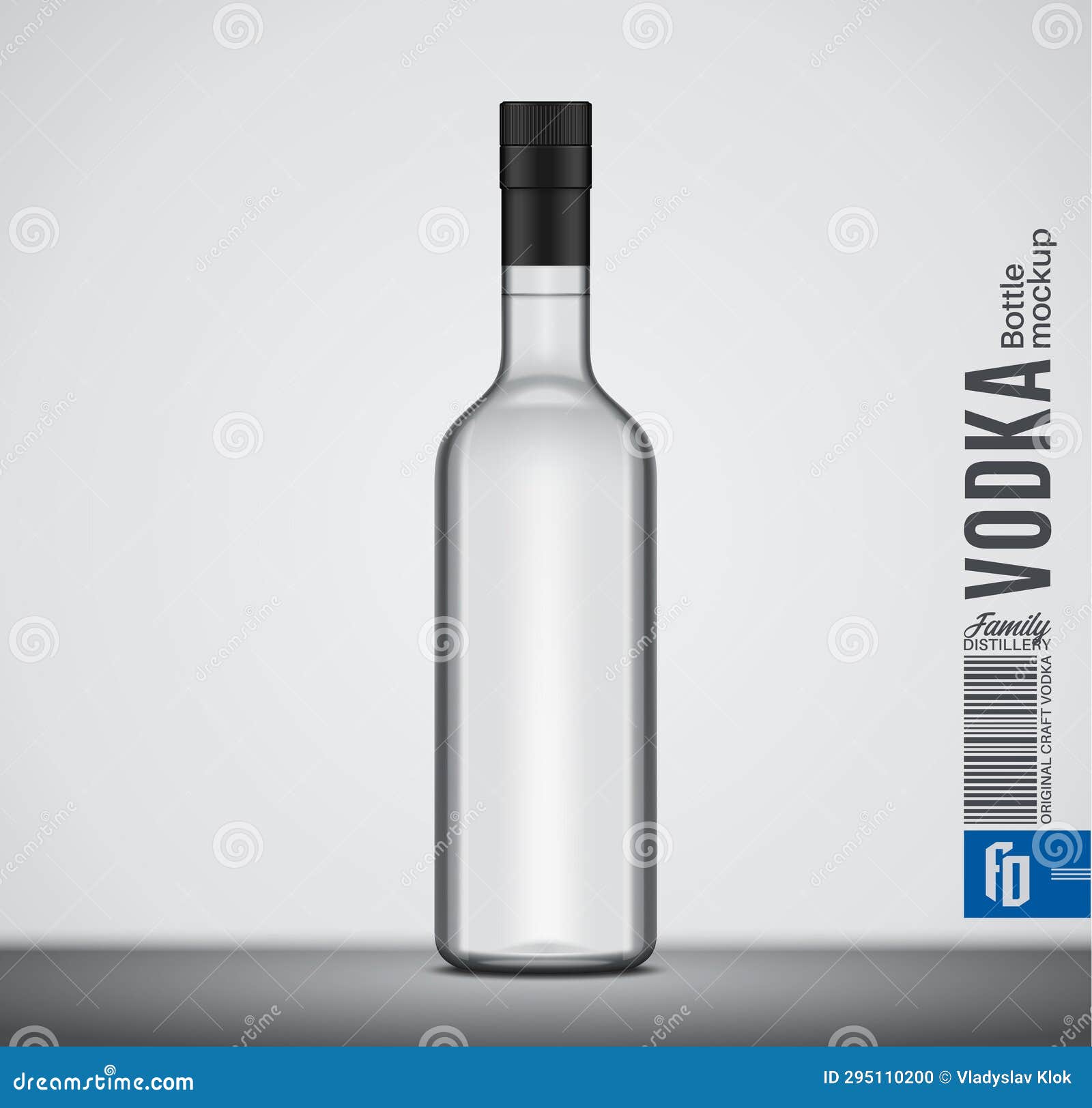 Vector vodka glass bottle stock illustration. Illustration of element ...