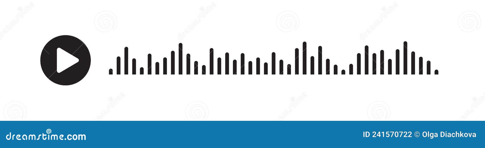 Vector Voice Message Ui Interface Stock Vector - Illustration of talk ...