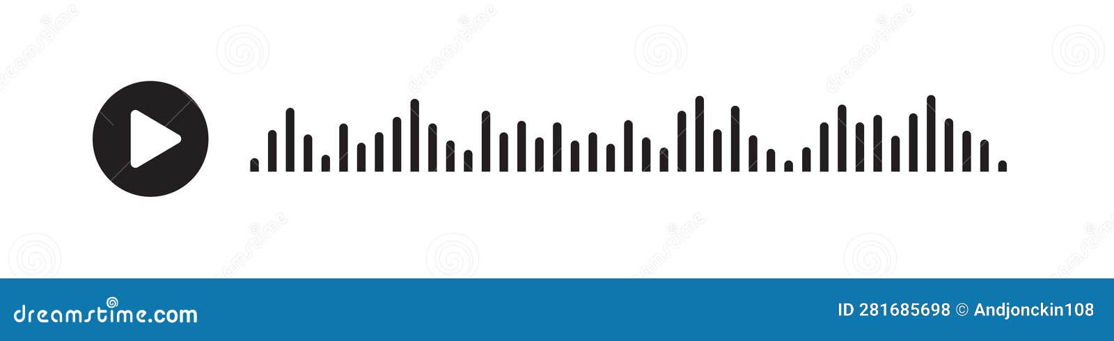 Vector Voice Message Ui Interface Stock Vector - Illustration of phone ...